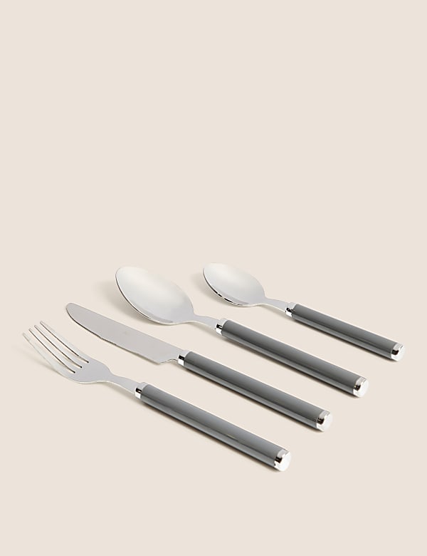 16 Piece Allegro Cutlery Set | CREAM | Cutlery | M&S MX