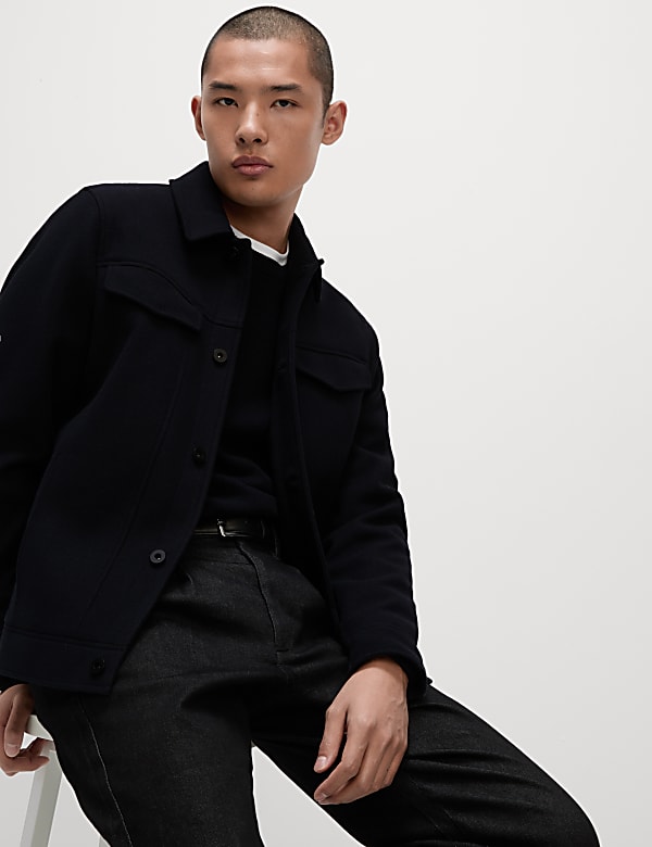 Buy Collared Shacket at Marks & Spencer