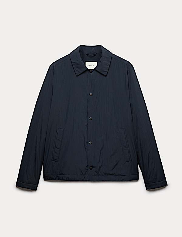 Padded Harrington Jacket | DARK NAVY | Jackets | M&S IL