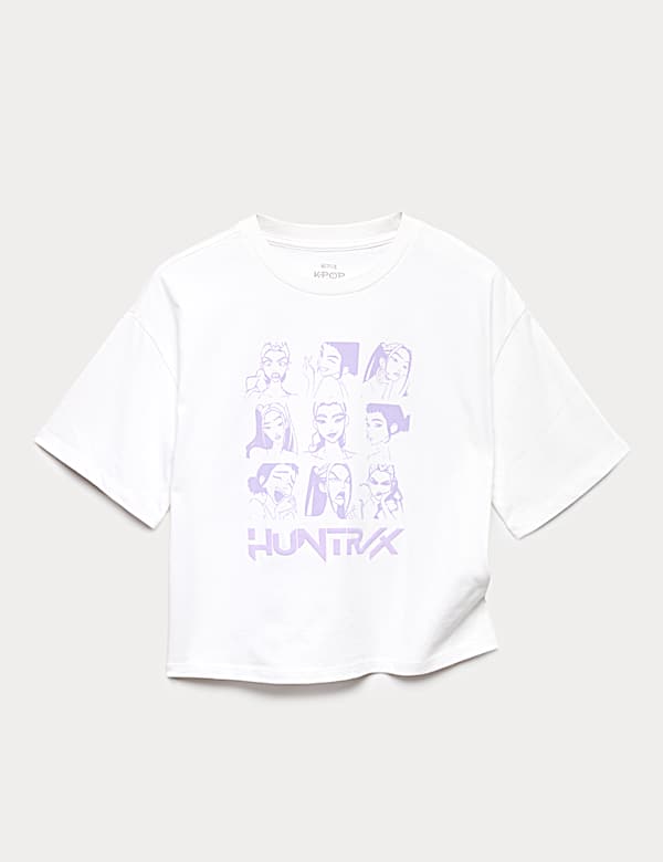 T-Shirt aus reiner Baumwolle mit K-Pop Demon Hunters Grafik (6–16 Jahre ...