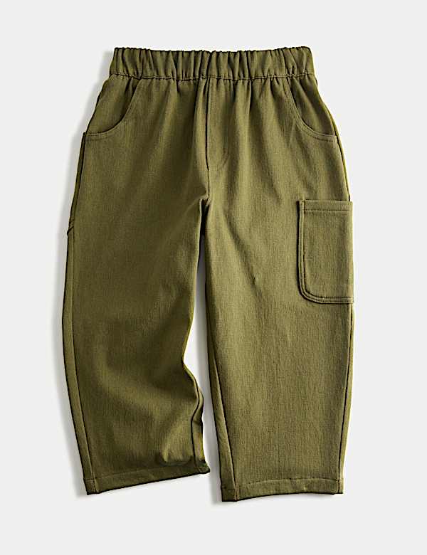 Cotton Rich Balloon Trousers (2-8 Yrs) | KHAKI | Trousers | M&S US
