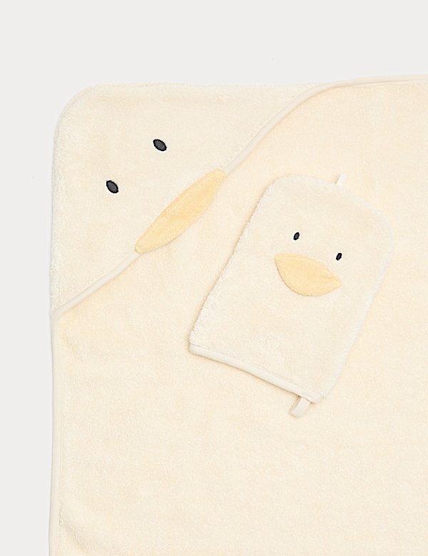 Pure Cotton Duck Towel and Mitt Set | YELLOW | Towels | M&S SK