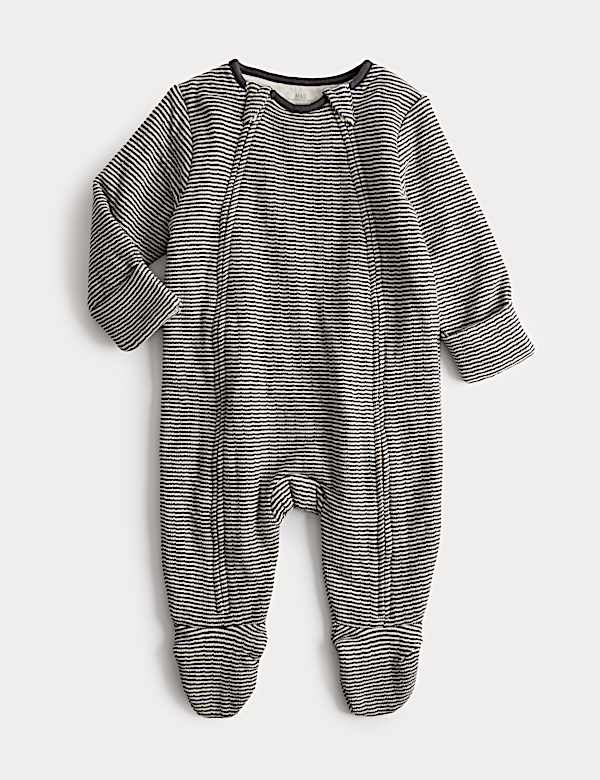 1.5 Tog Sleep Suit (0-12 Months) | CHARCOAL MIX | Sleepsuits | M&S SE