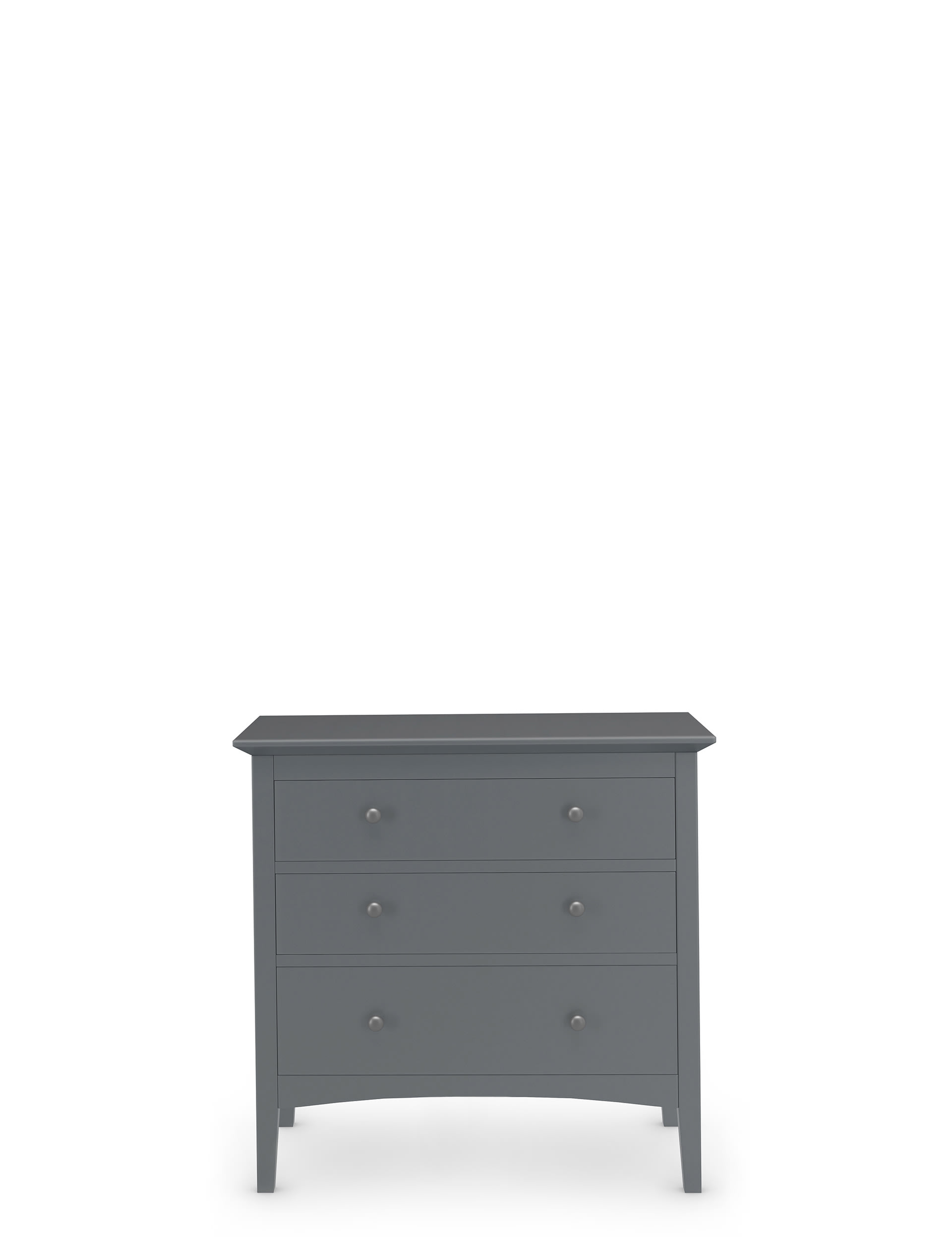 Hastings Dark Grey 3 Drawer Chest | M&S