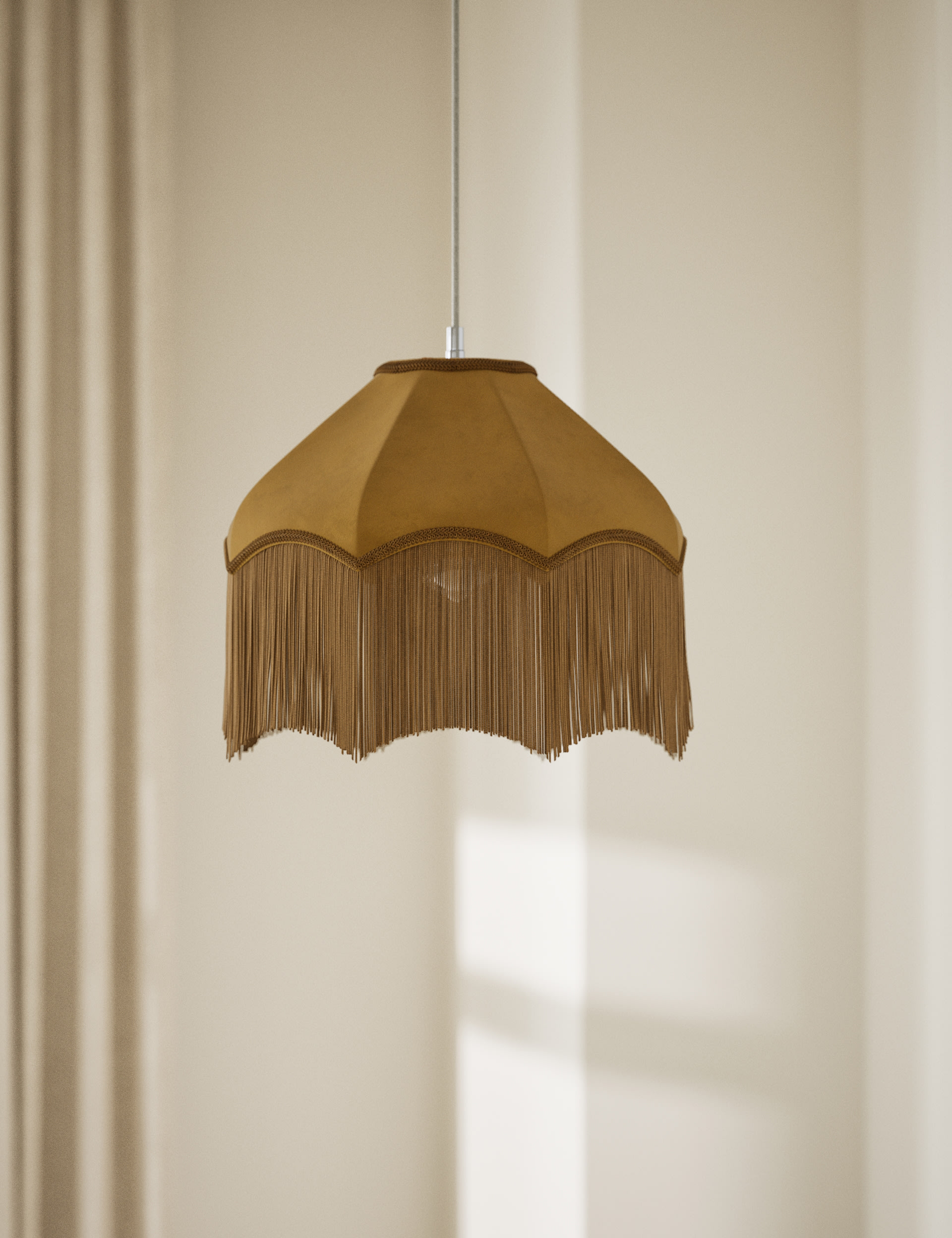 Lamp Shade With Fringe