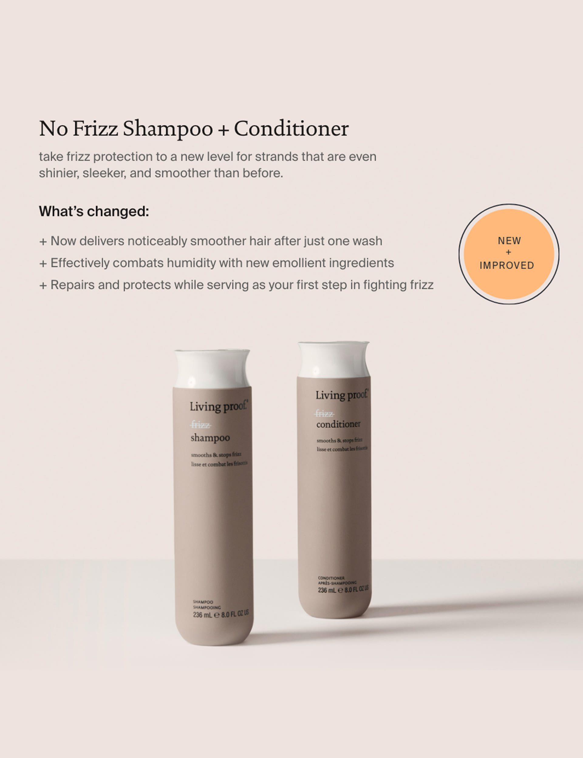 No Frizz Shampoo 236ml | Living proof.® | M&S