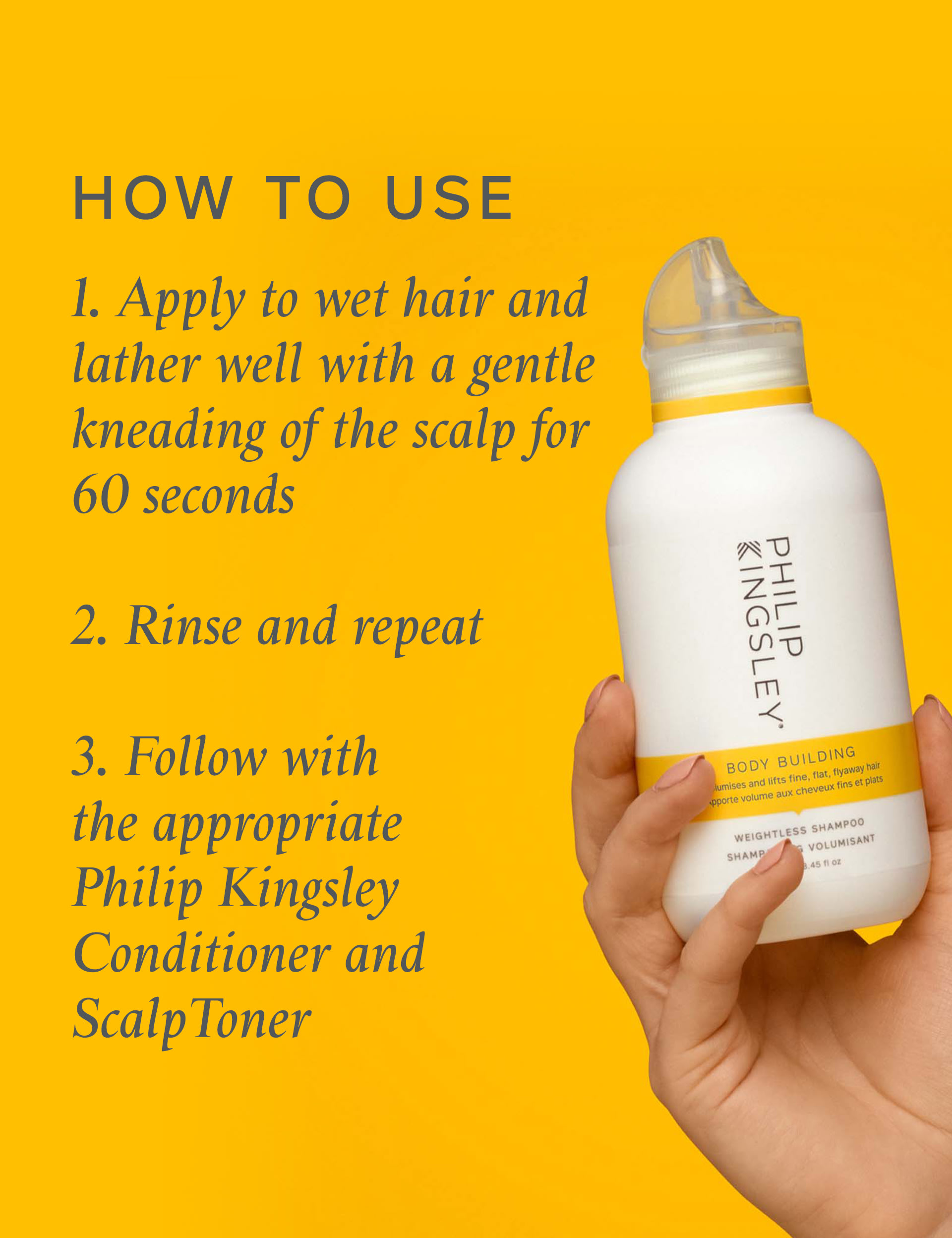 Body Building Weightless Shampoo 250ml | Philip Kingsley | M&S