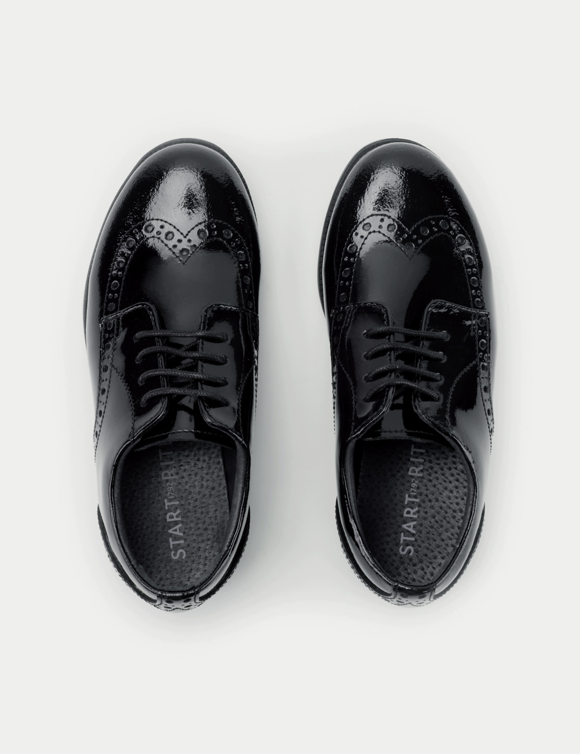 Kids' Patent Leather Brogue School Shoes (10 Small - 4 Large) | Start ...