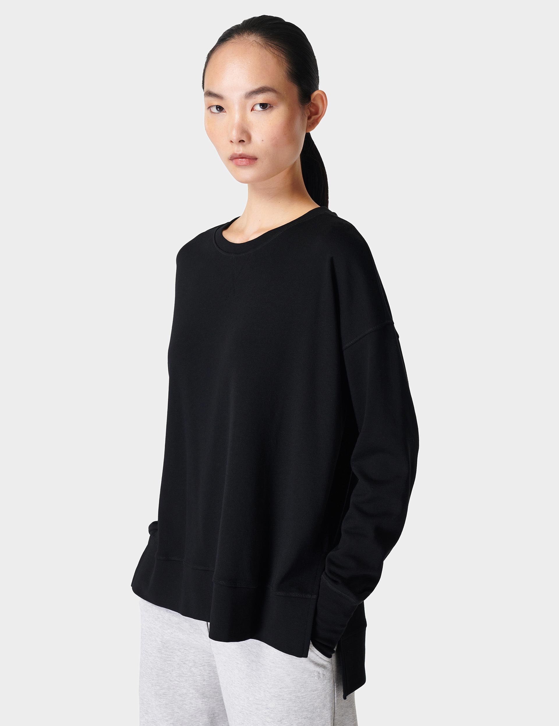 After Class Cotton Blend Longline Sweatshirt | Sweaty Betty | M&S
