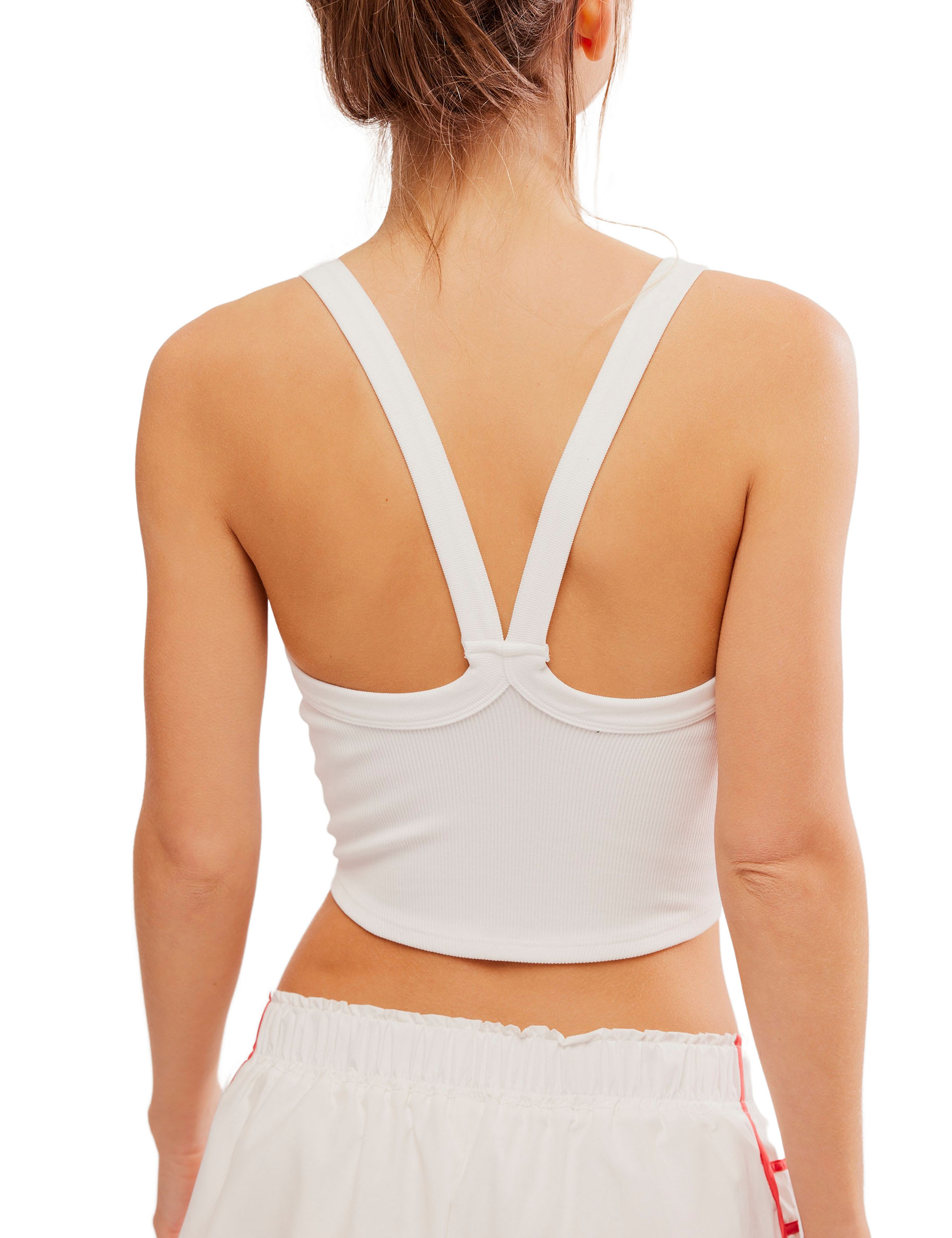 All Clear Cami Solid Fitted Crop Top | FP Movement | M&S