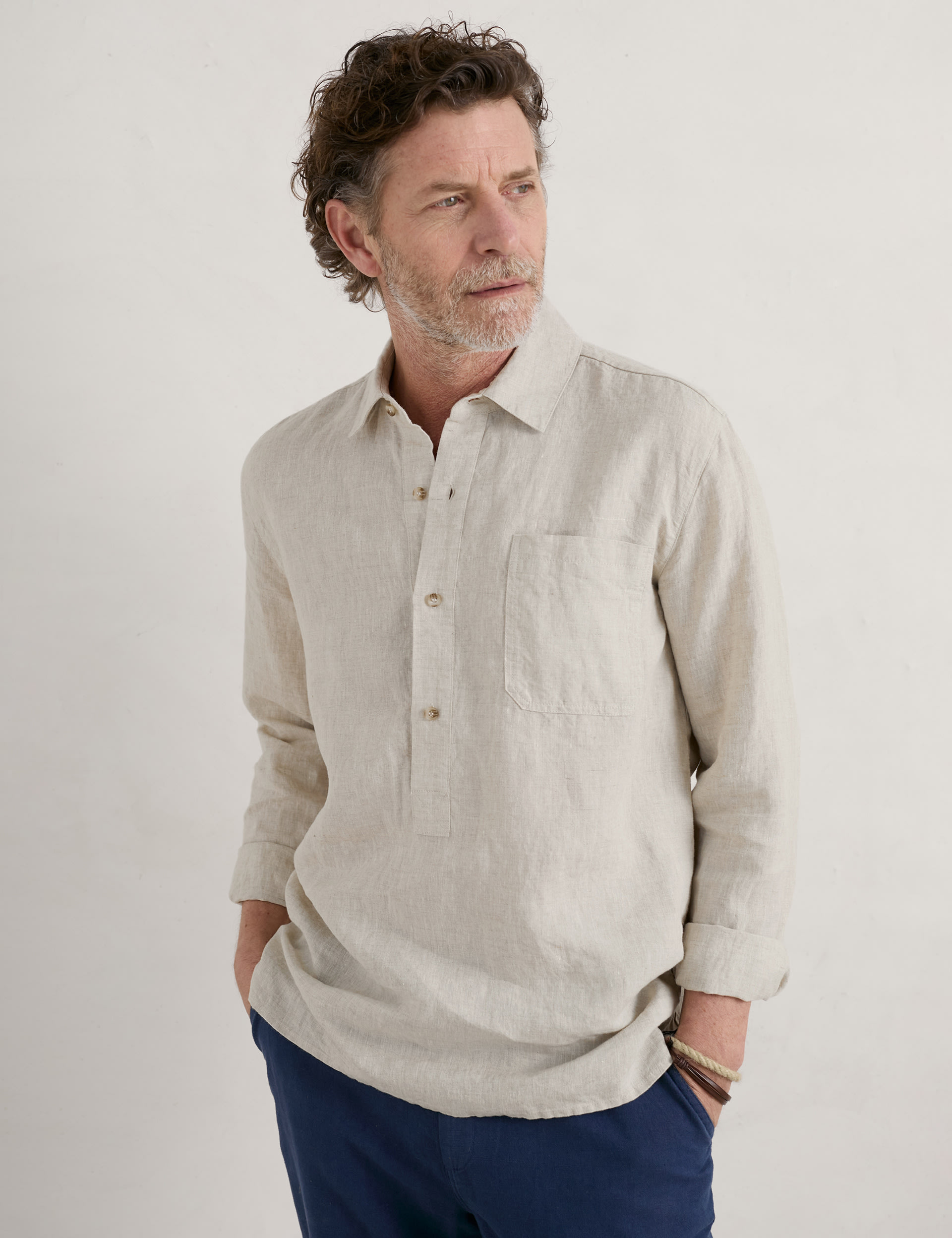 Pure Linen Overshirt | Seasalt Cornwall | M&S
