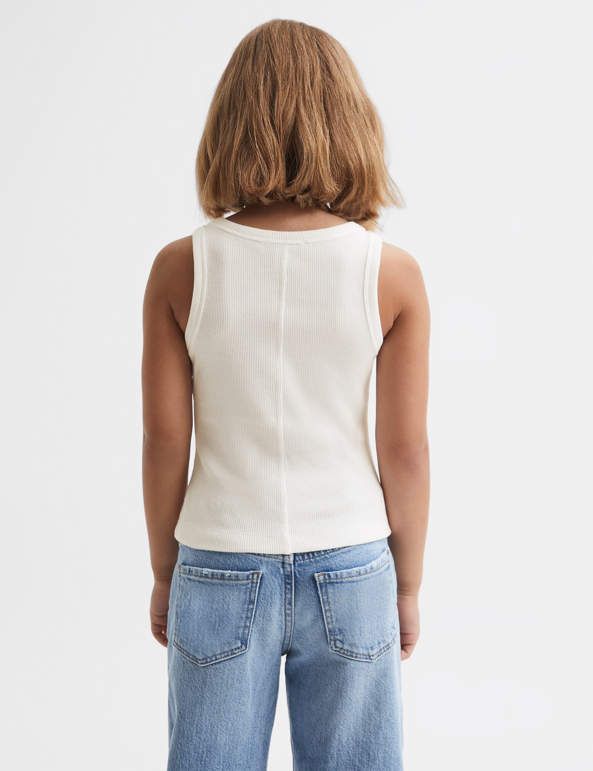 Pure Cotton Ribbed Vest (4-14 Yrs) | Reiss | M&S