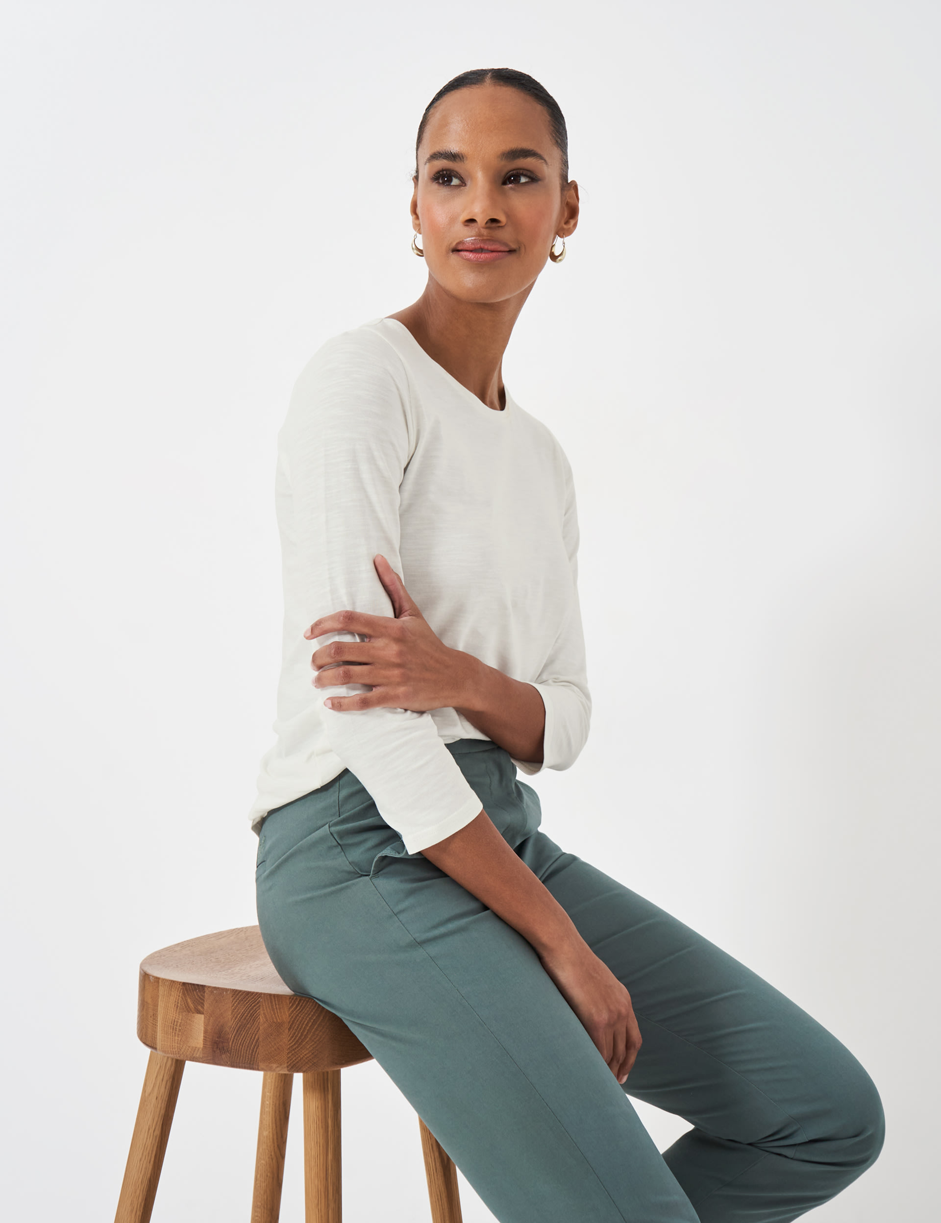 Pure Cotton Crew Neck Top | Crew Clothing | M&S