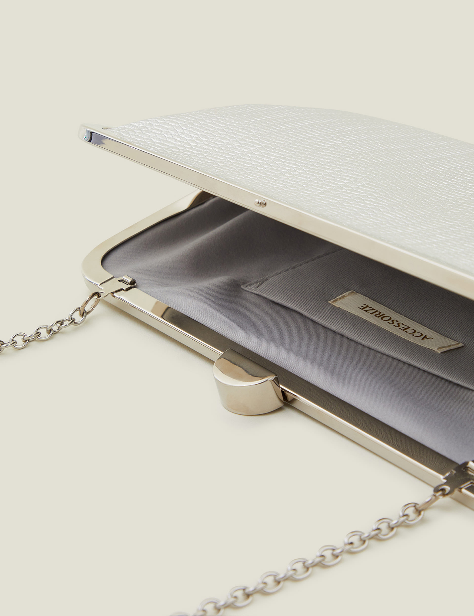 Metallic Chain Strap Clutch Bag | ACCESSORIZE | M&S