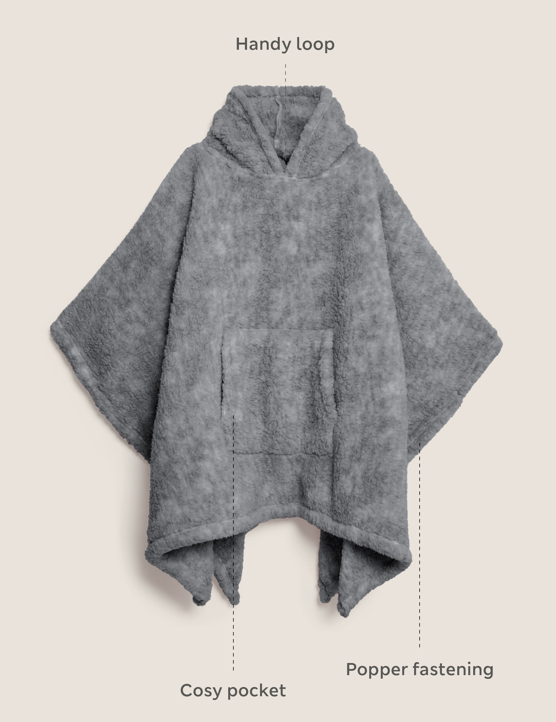 Teddy Fleece Hooded Blanket | The M&S Snuggle™ | M&S