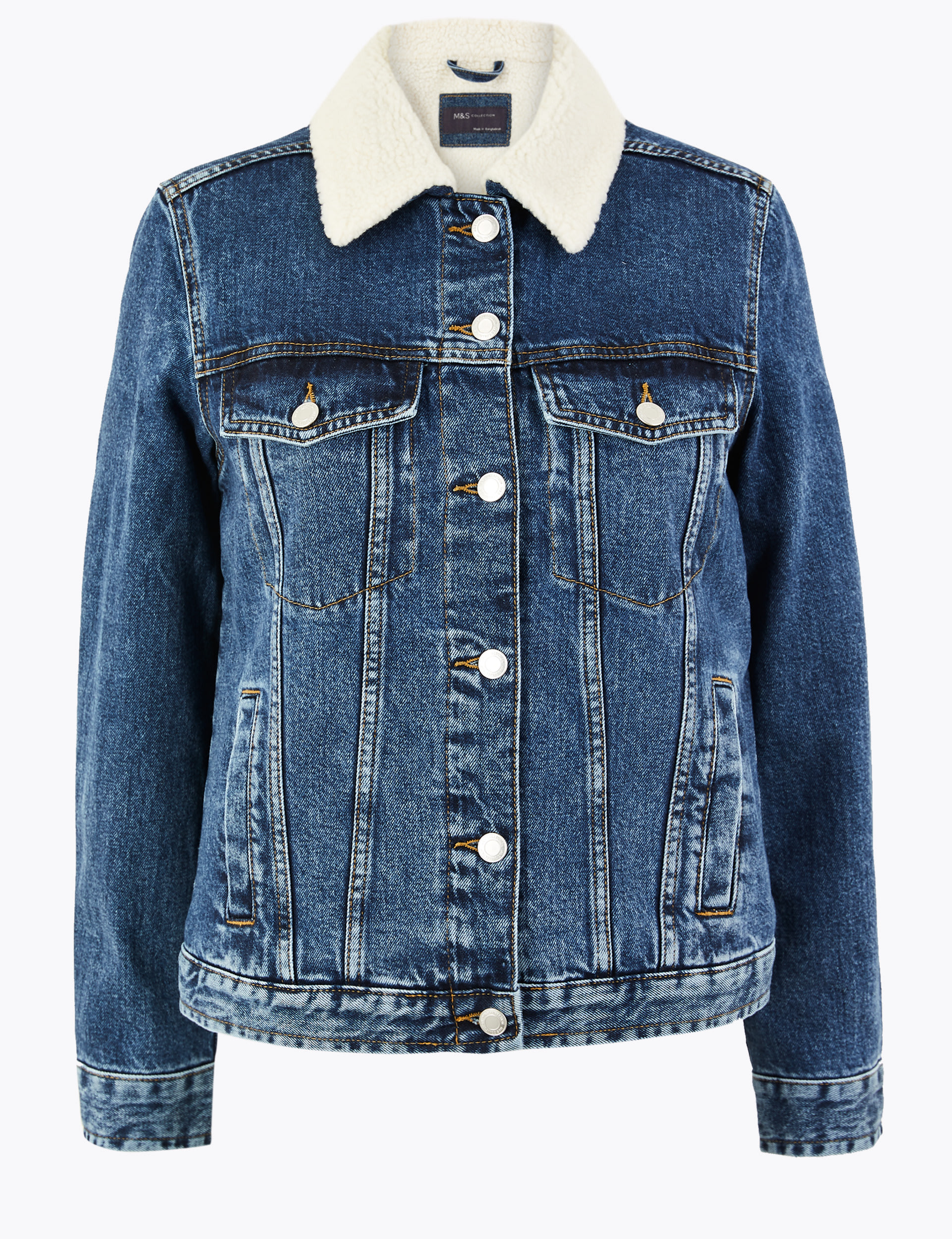 Denim Borg Lined Jacket | M&S Collection | M&S