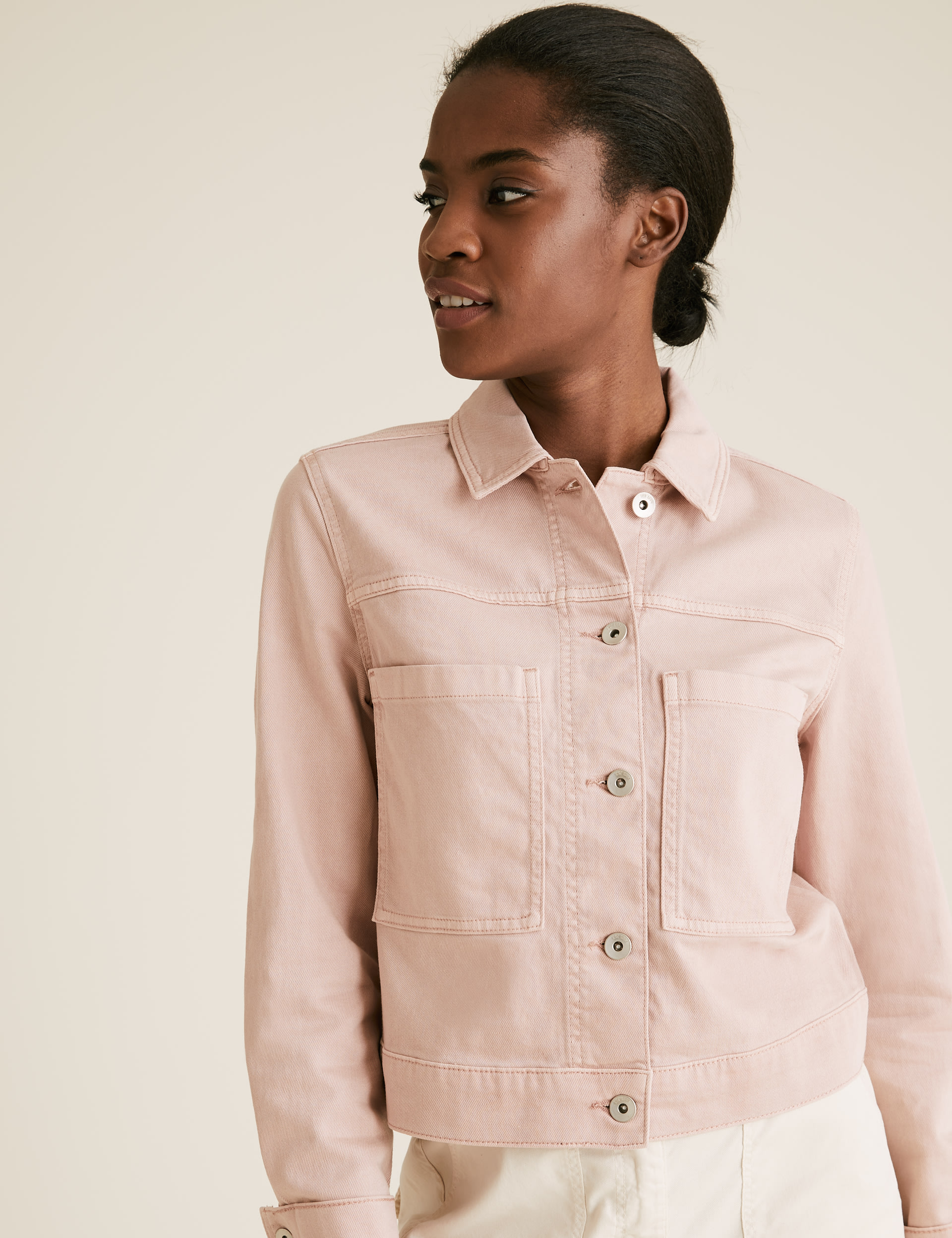 Denim Cropped Jacket | M&S Collection | M&S