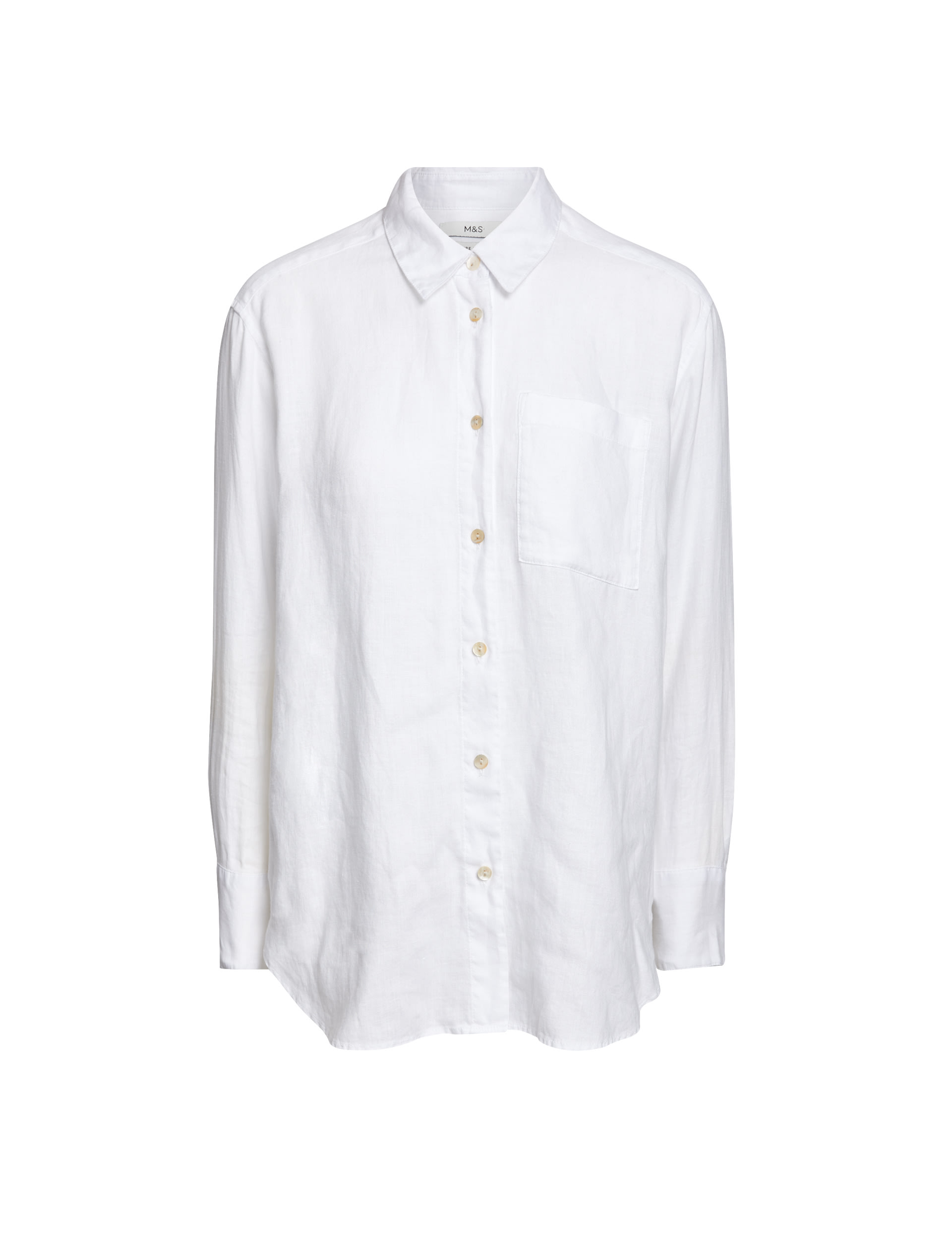 Pure Linen Relaxed Shirt | M&S Collection | M&S