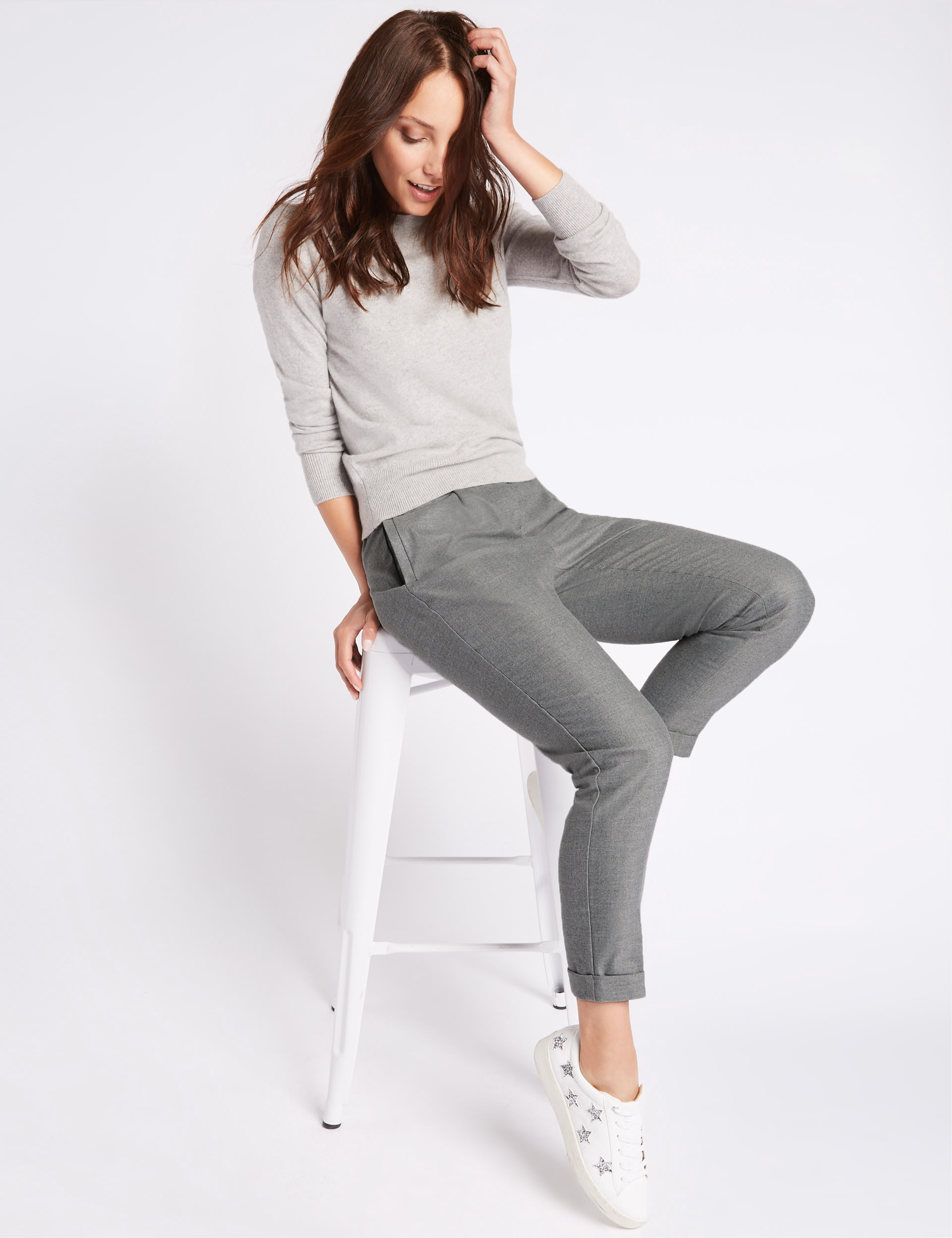 Tapered Leg Trousers | M&S Collection | M&S