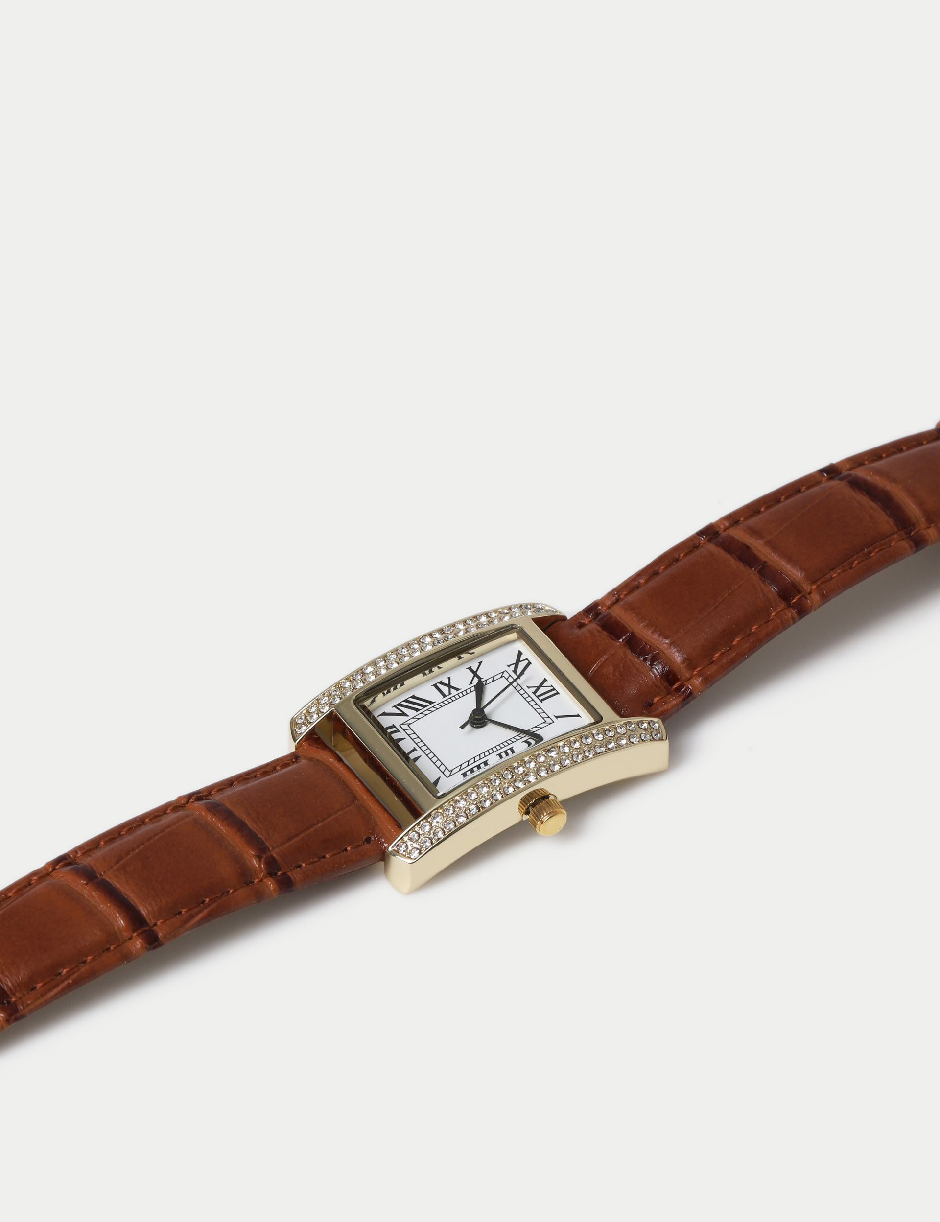 Faux Leather Rhinestone Watch | M&S Collection | M&S