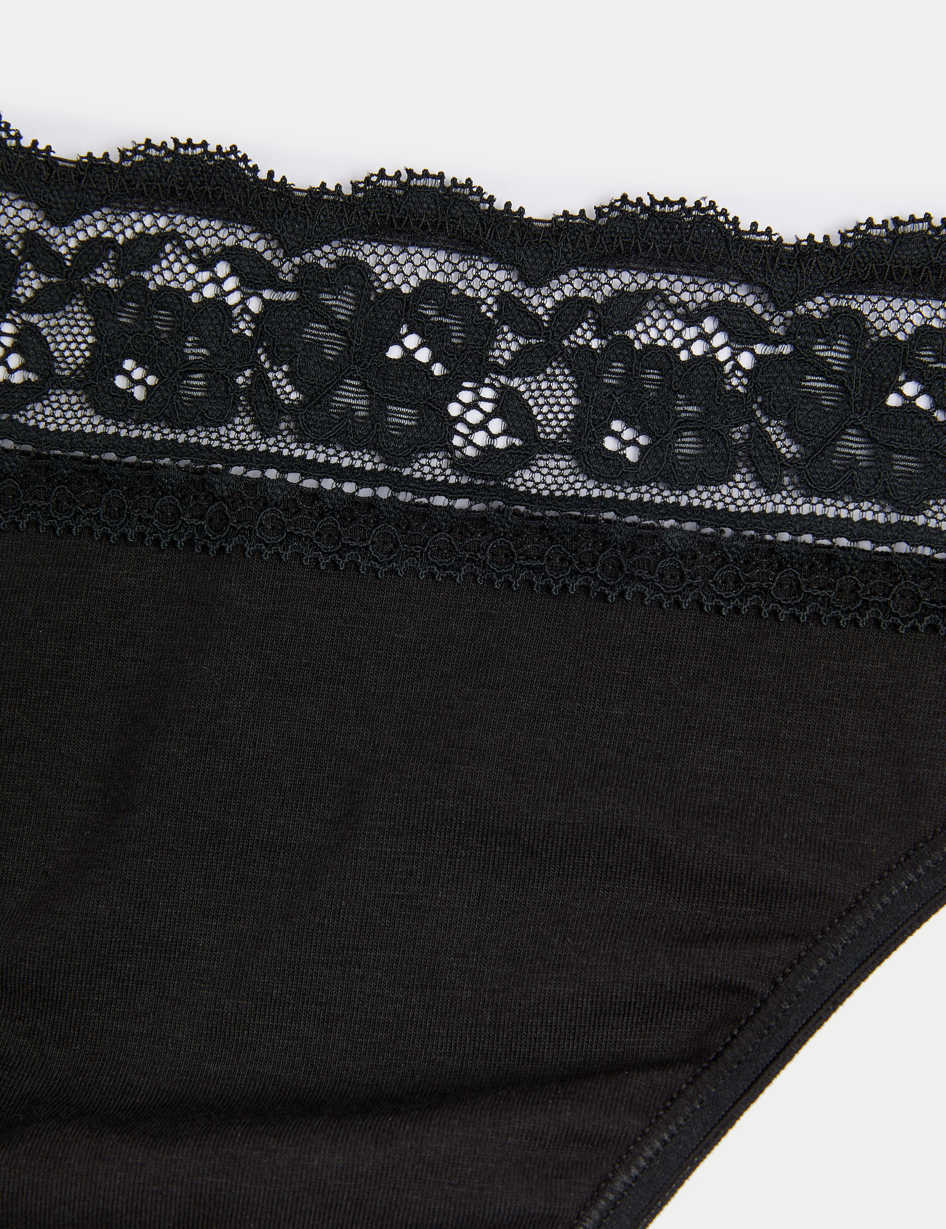 5pk Cotton Lycra® & Lace Knickers | M&S Collection | M&S