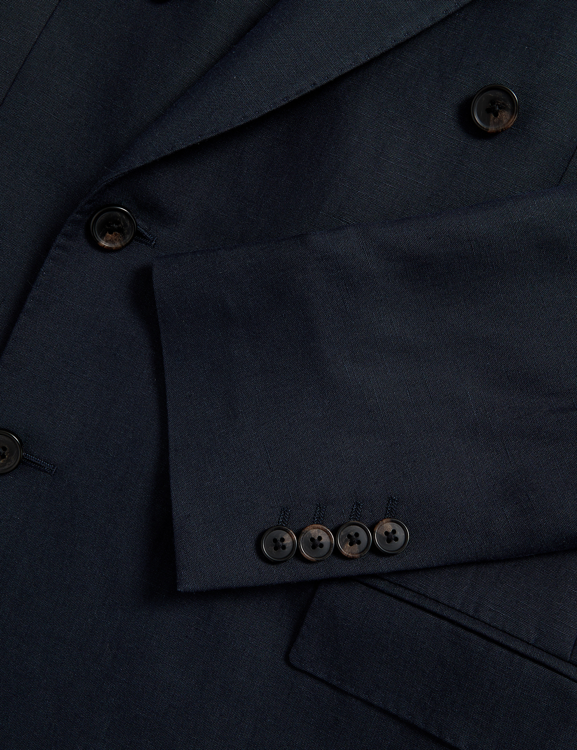 Tailored Fit Silk Rich Double Breasted Suit Jacket | JAEGER | M&S