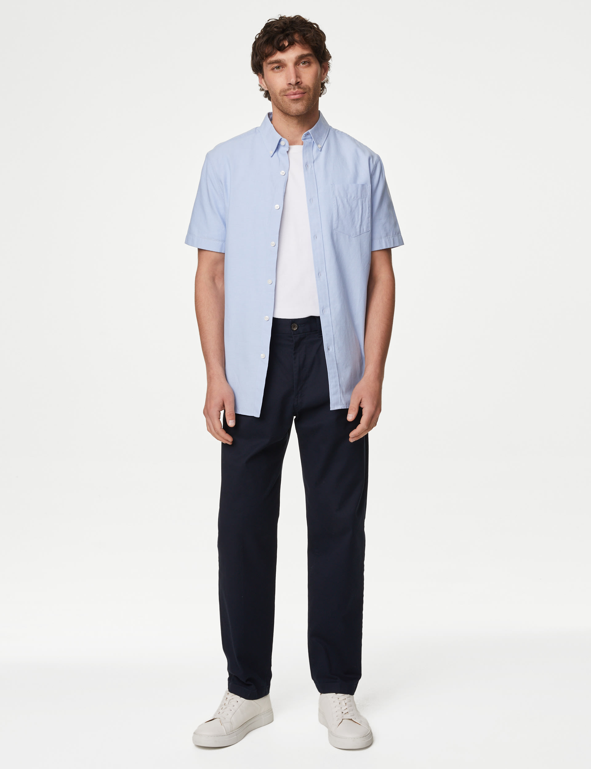 Easy Iron Cotton Rich Oxford Shirt | M&S Collection | M&S