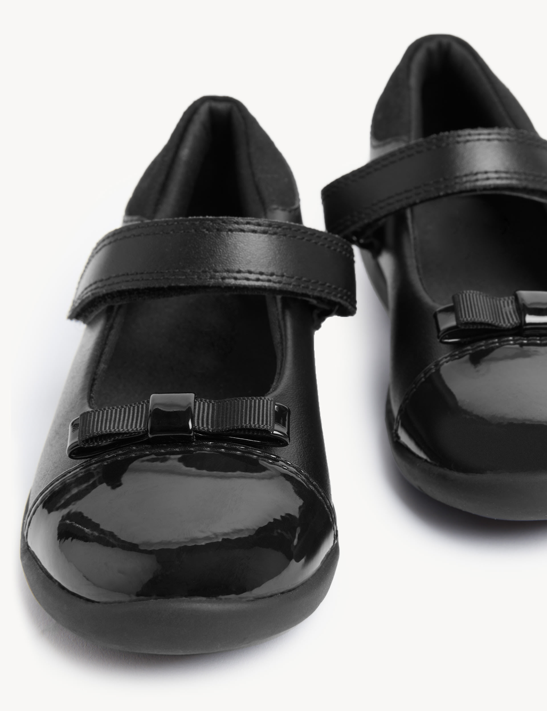 Kids' Leather Bow School Shoes (8 Small-2 Large) | M&S Collection | M&S