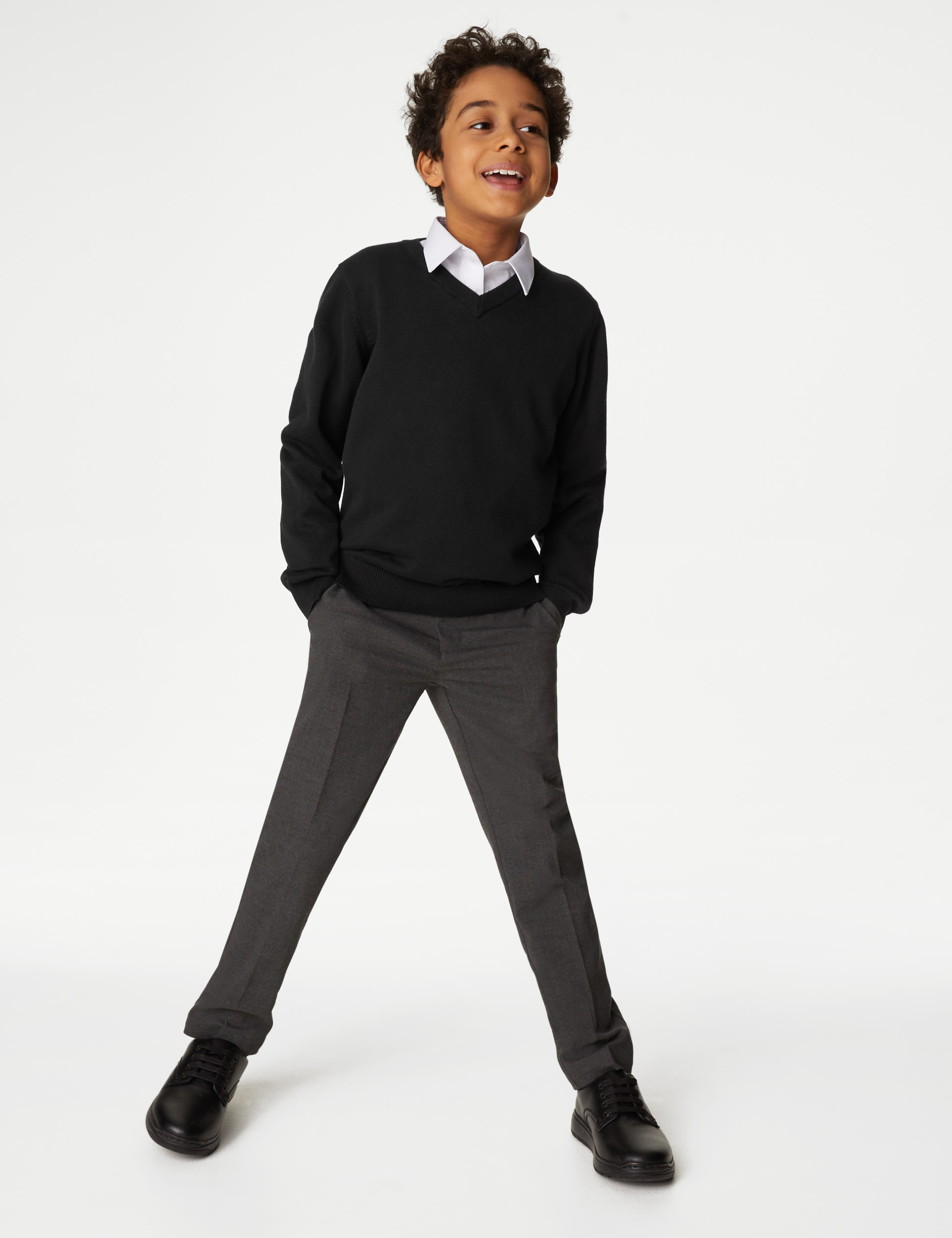 2pk Unisex Pure Cotton School Jumper (3-18 Yrs) | M&S Collection | M&S