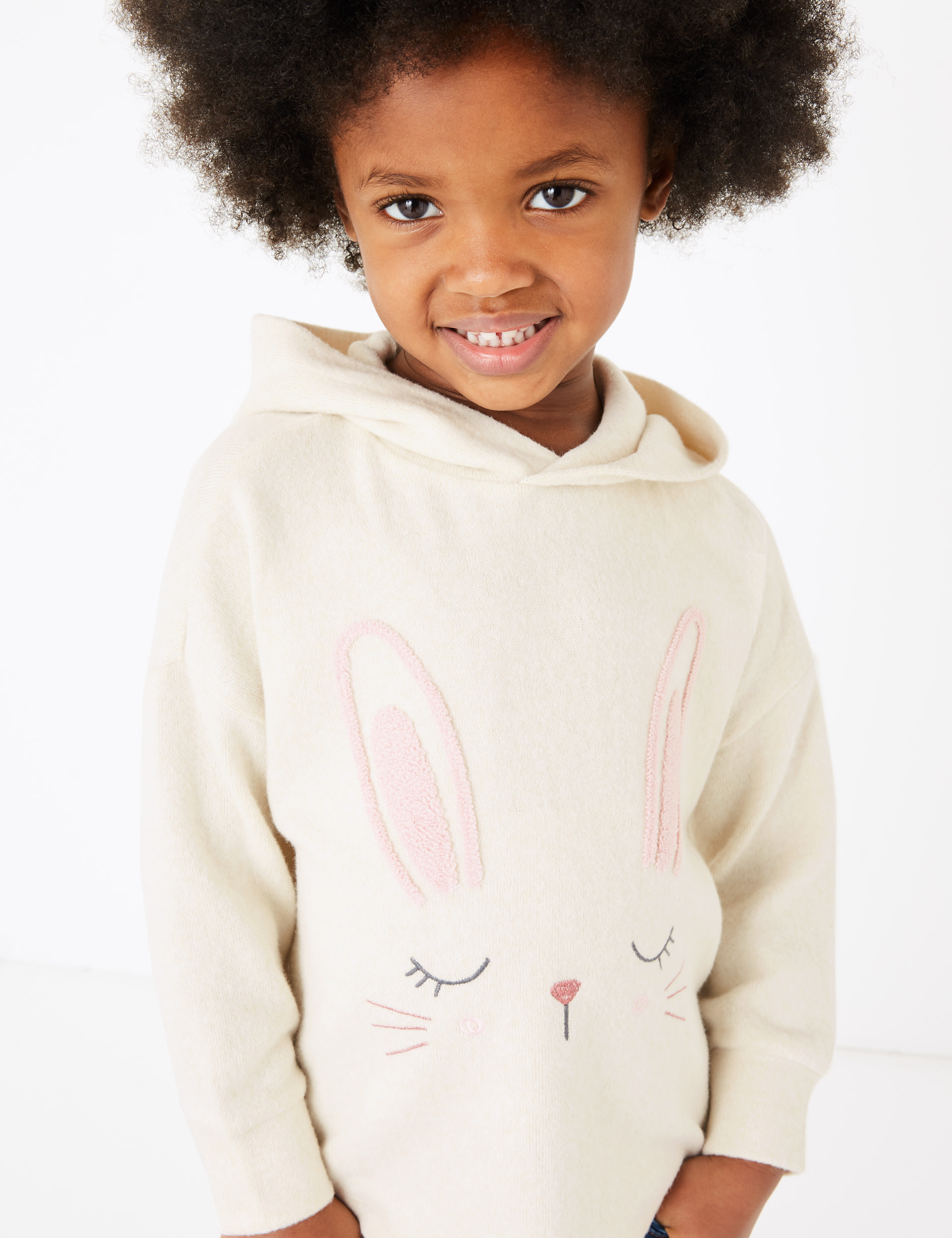 Cosy Bunny Hoodie (2-7 Years) | M&S