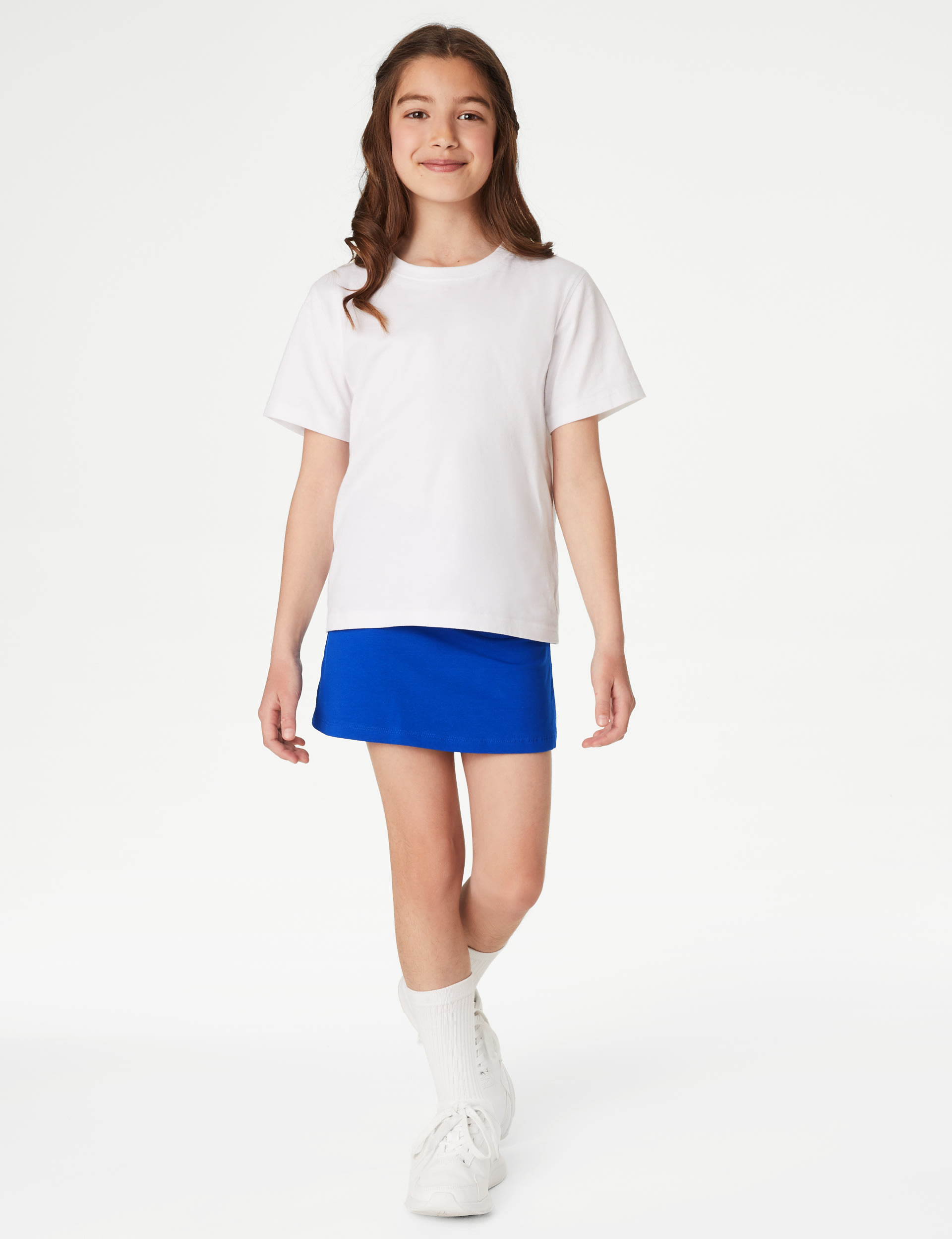 Girls' Cotton with Stretch Sports Skorts (2-18 Yrs) | M&S Collection | M&S