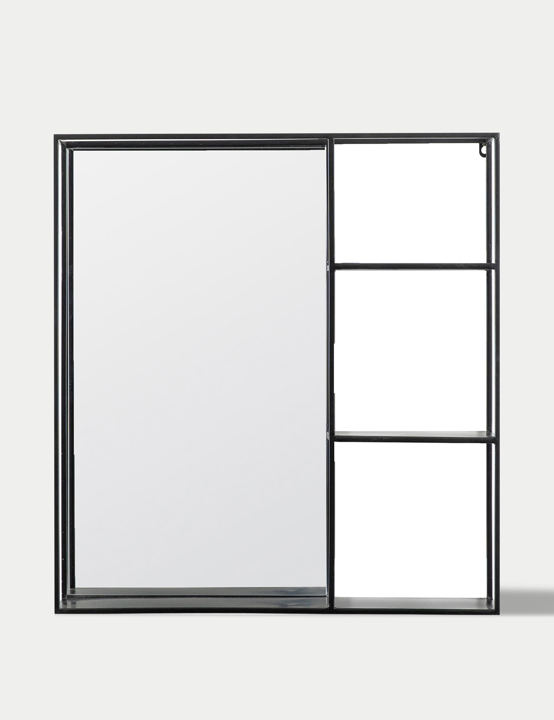 Bassan Rectangular Hanging Mirror with Shelf | Gallery Home | M&S
