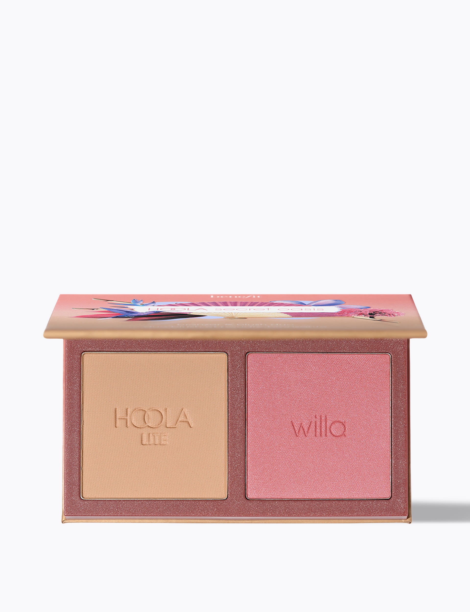 Hoola Mini Bronzer & Blush Duo - Hoola Lite matte bronzer & Willa blush ...