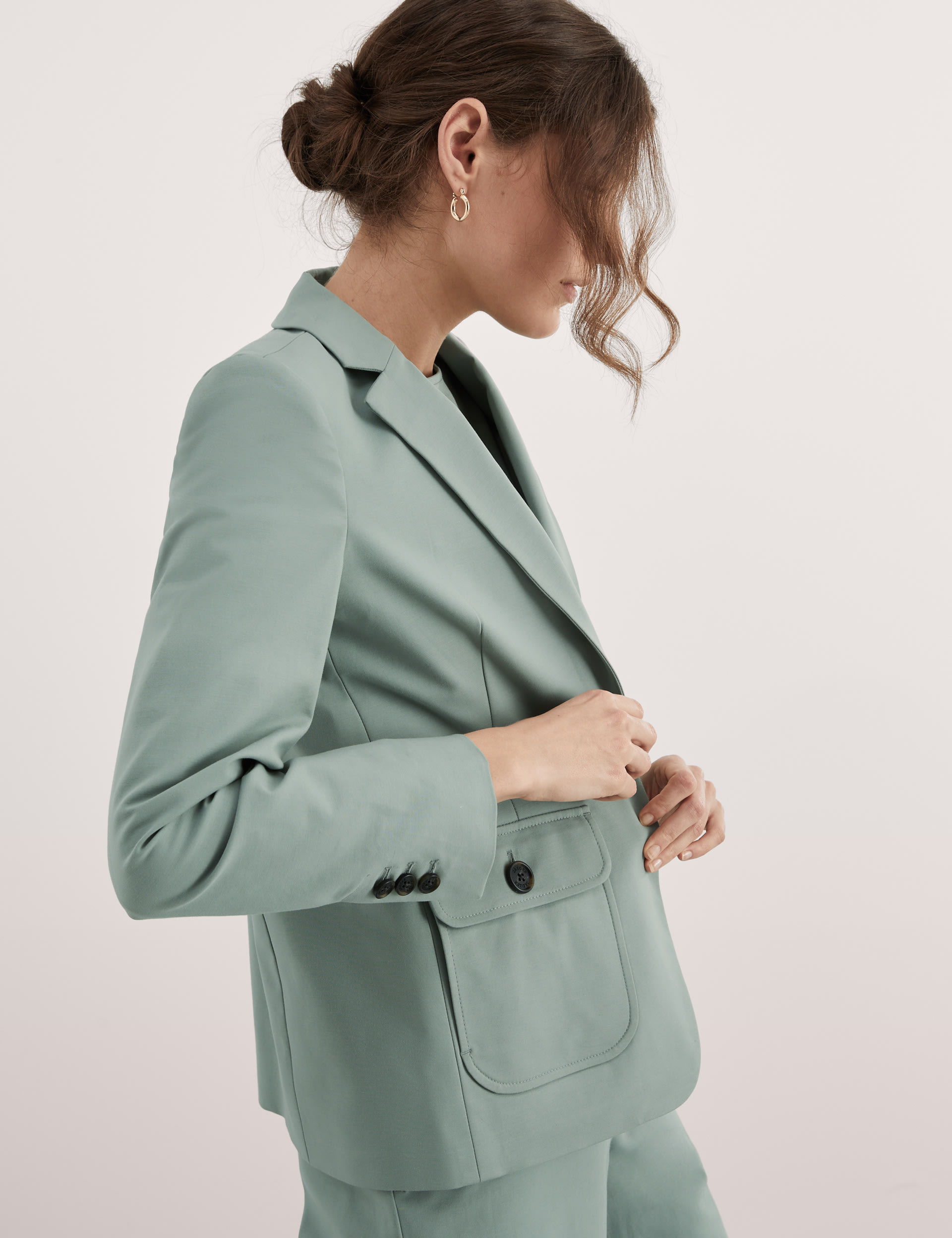 Relaxed Single Breasted Blazer | JAEGER | M&S