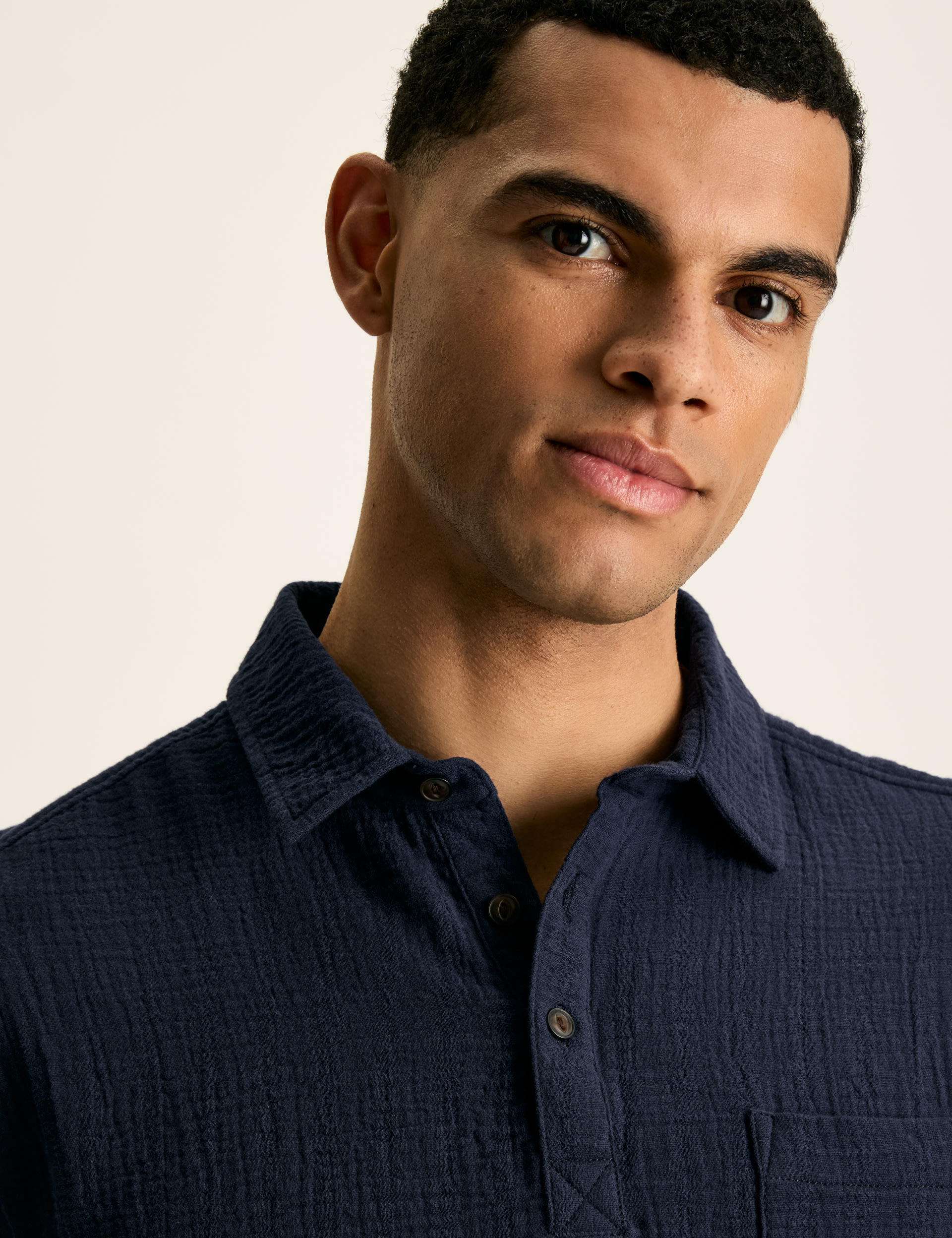 Pure Cotton Textured Polo Shirt | Joules | M&S