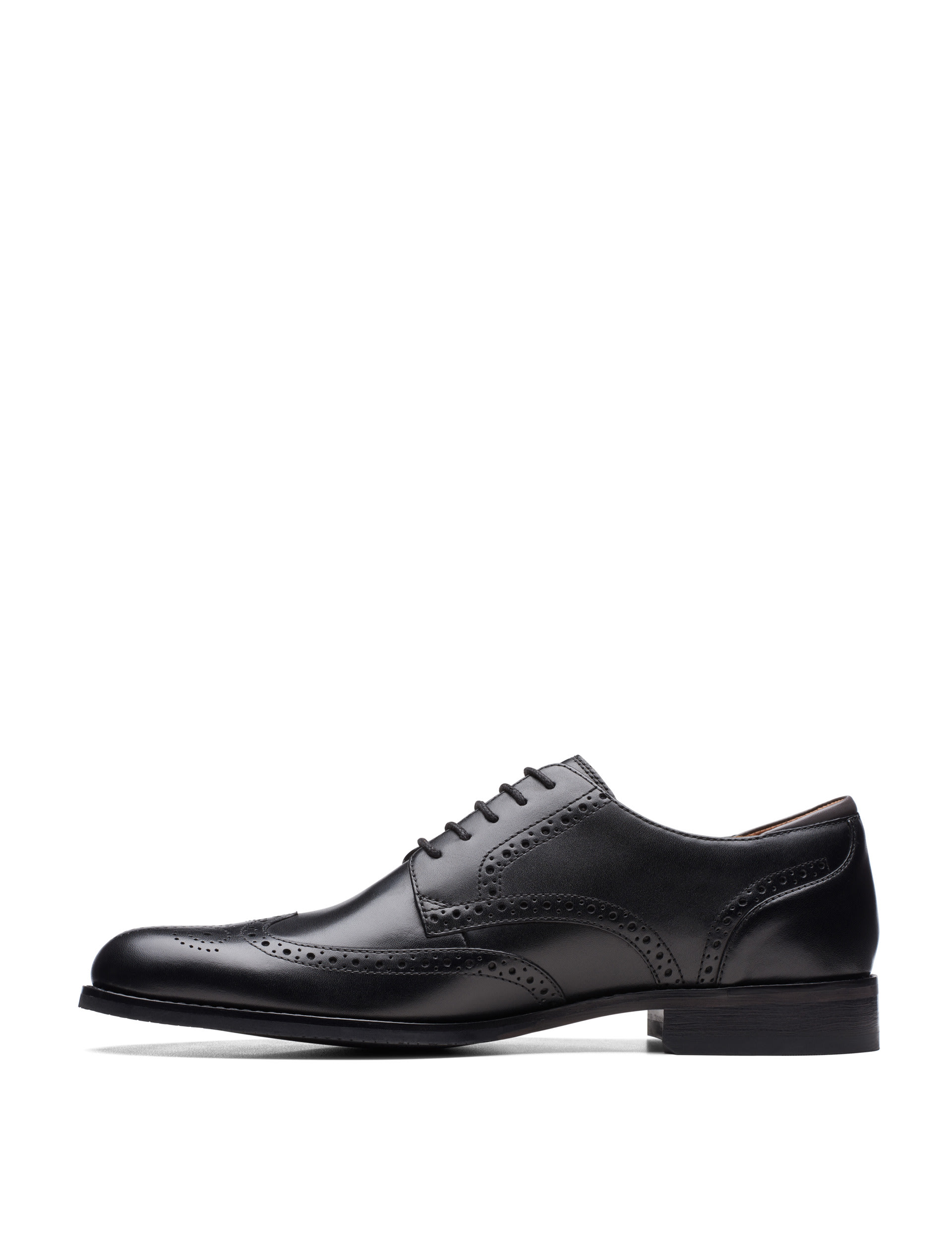 Wide Fit Leather Brogues | CLARKS | M&S