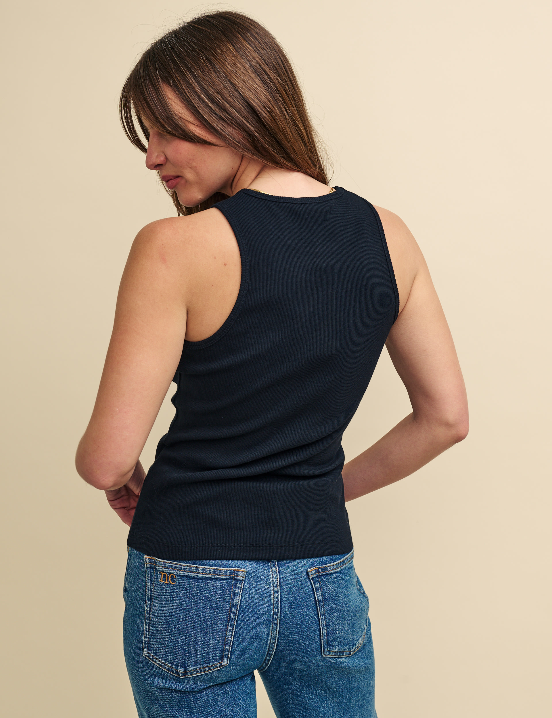 Cotton Rich Racer Back Tank Top | Nobody's Child | M&S