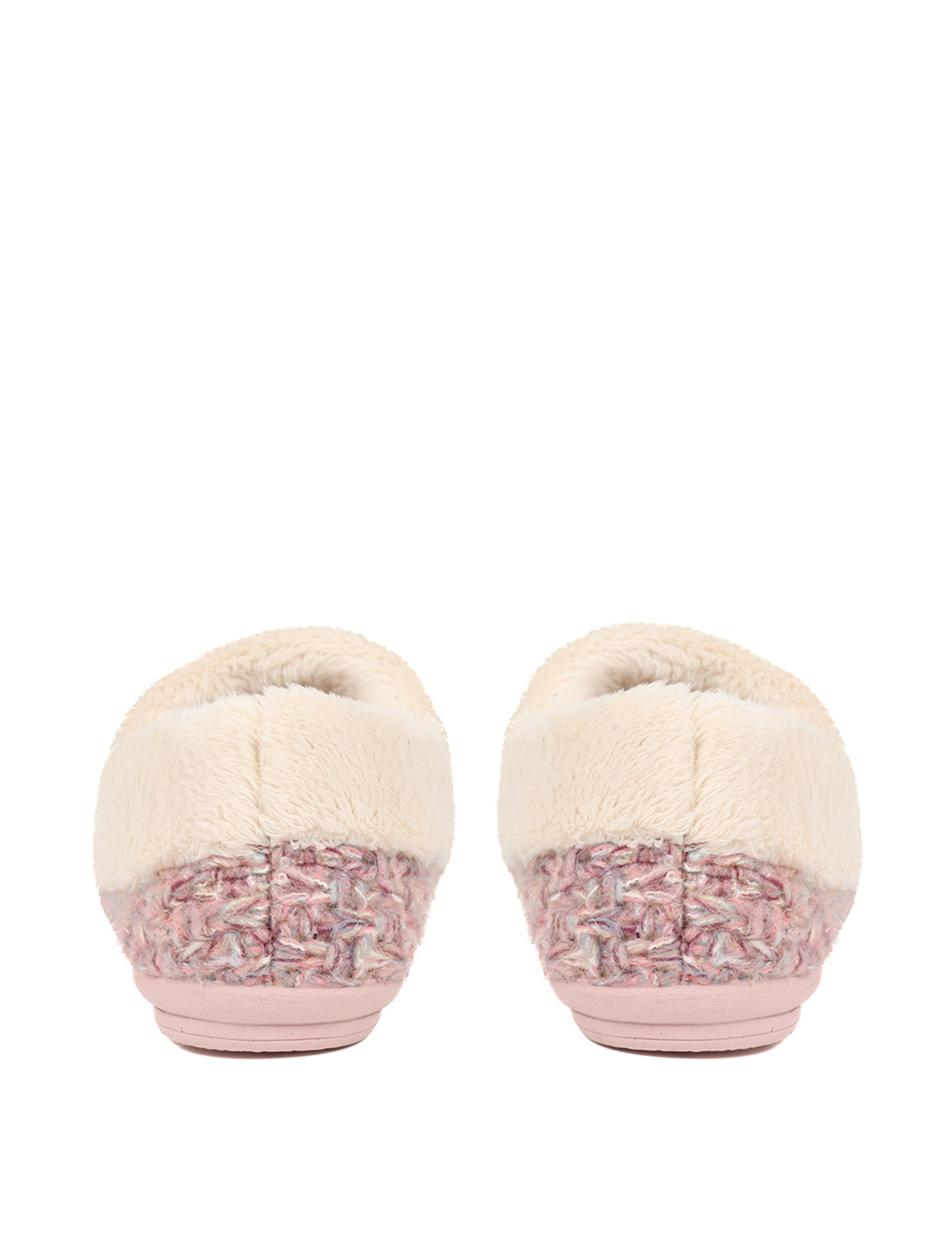Faux Fur Lined Round Toe Slippers | Jones Bootmaker | M&S