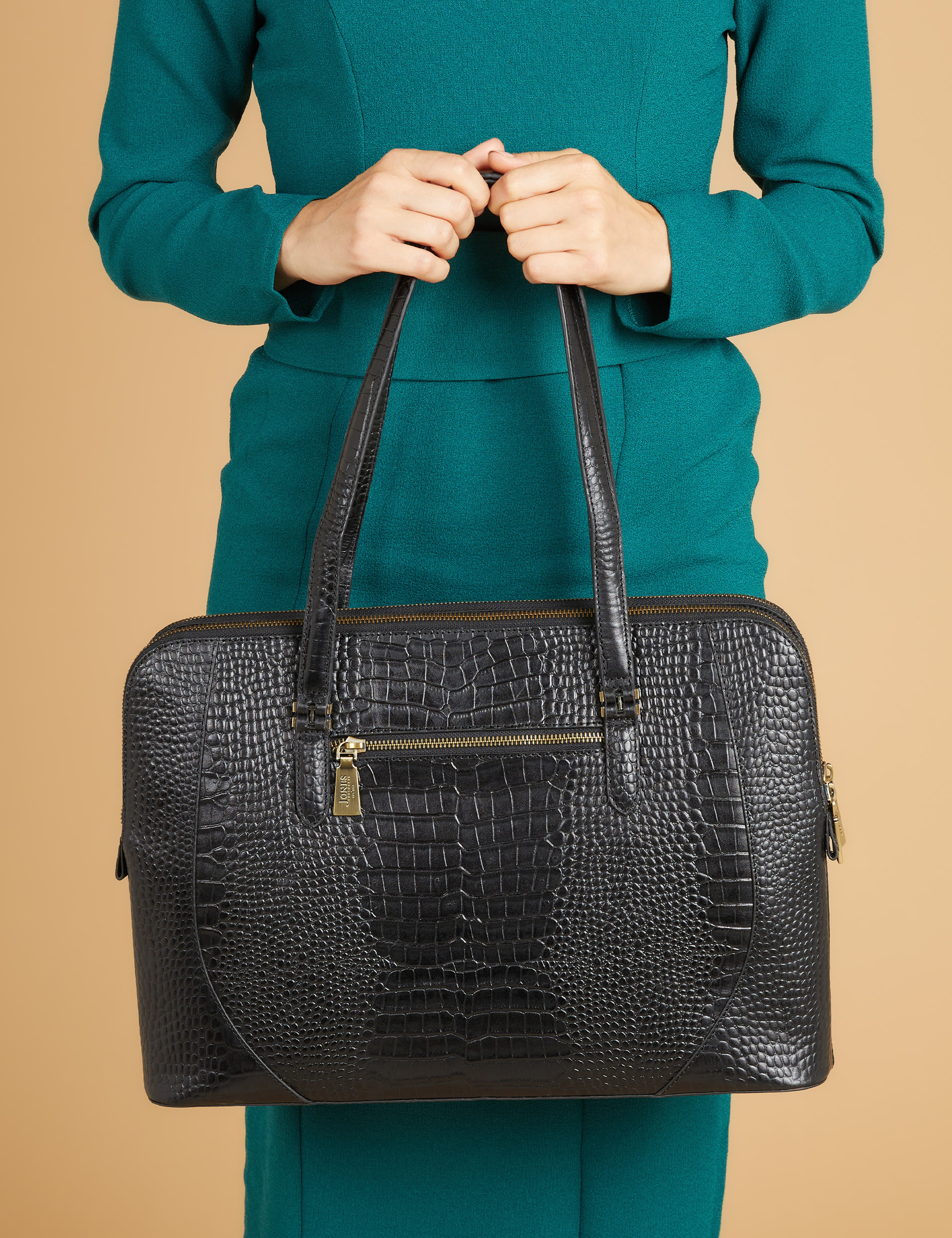 Leather Croc Effect Tote Bag | Jones Bootmaker | M&S