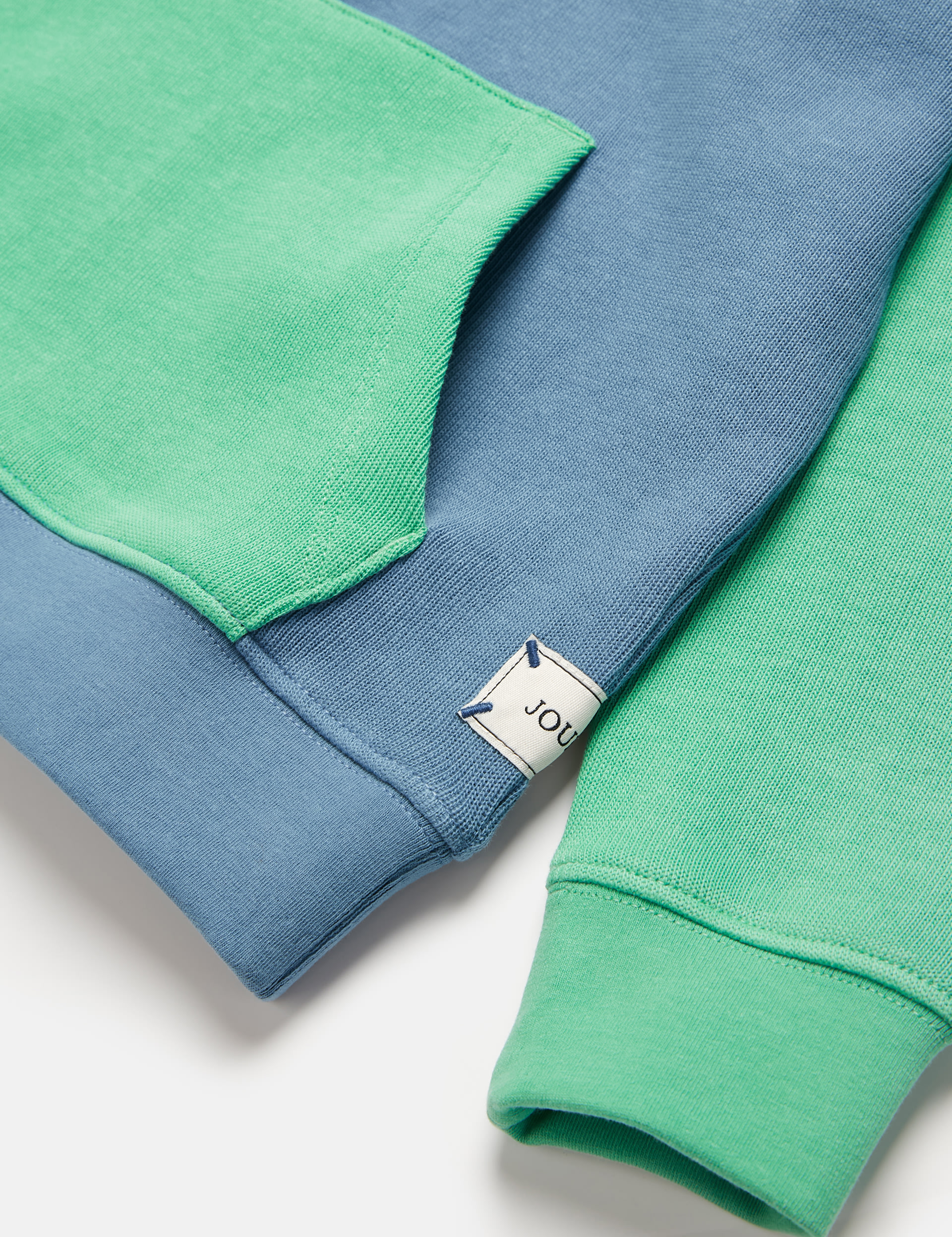 Pure Cotton Colour Block Half Zip Sweatshirt (2-12 Yrs) | Joules | M&S