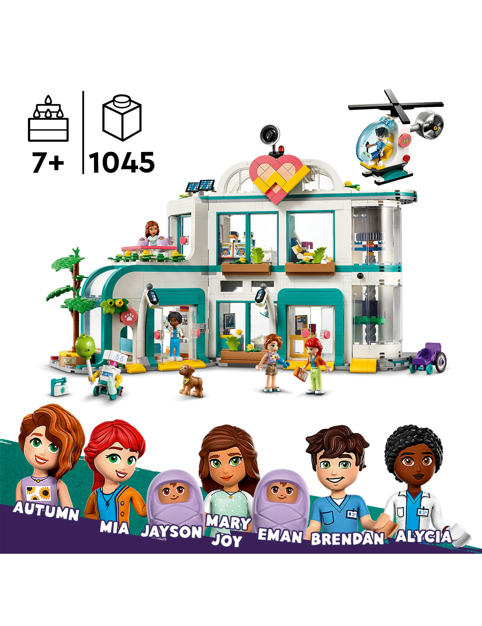 LEGO Friends Heartlake City Hospital Toy Set 42621 (7+ Yrs) | Lego | M&S