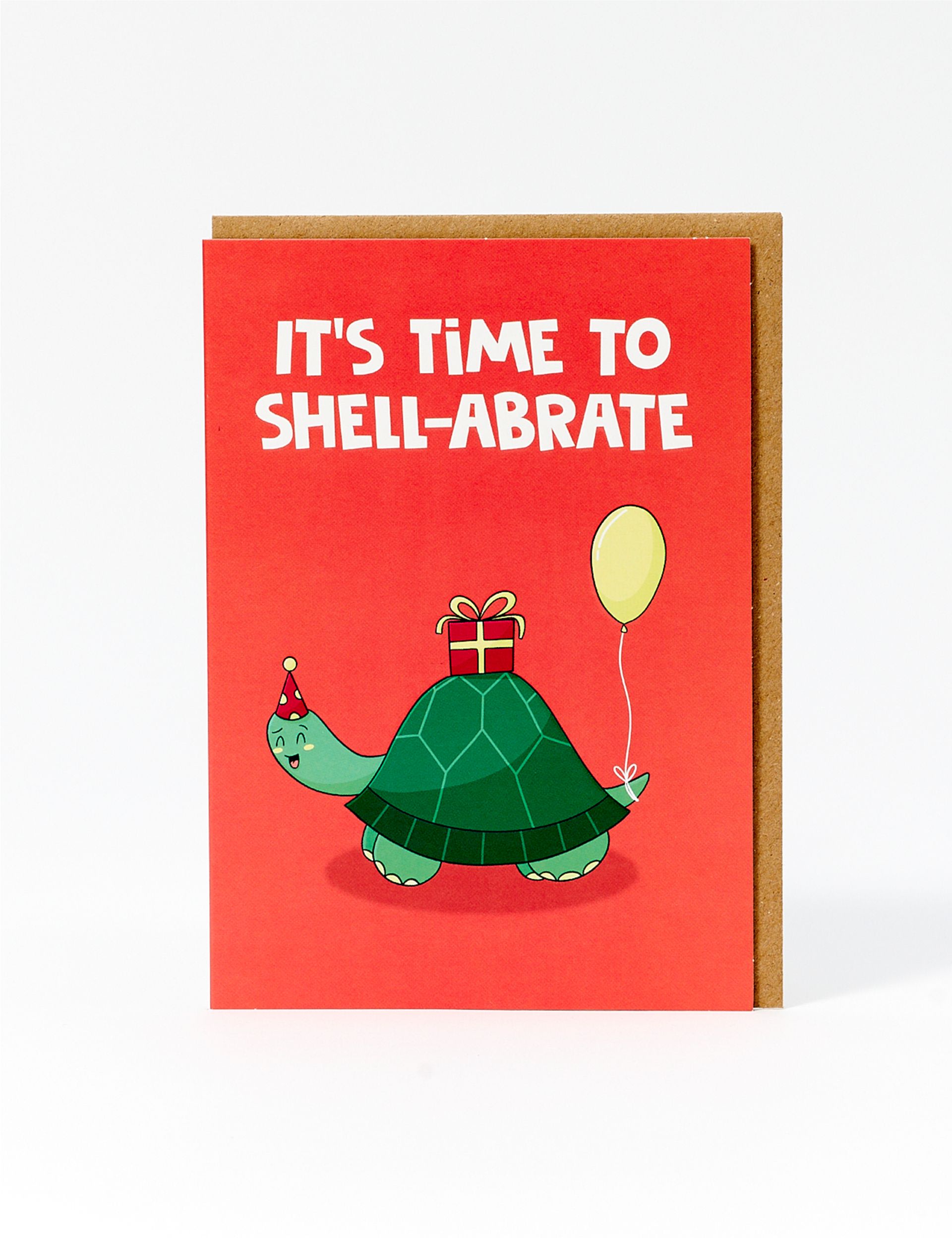 Shell-abrate Tortoise Birthday Card | M&S