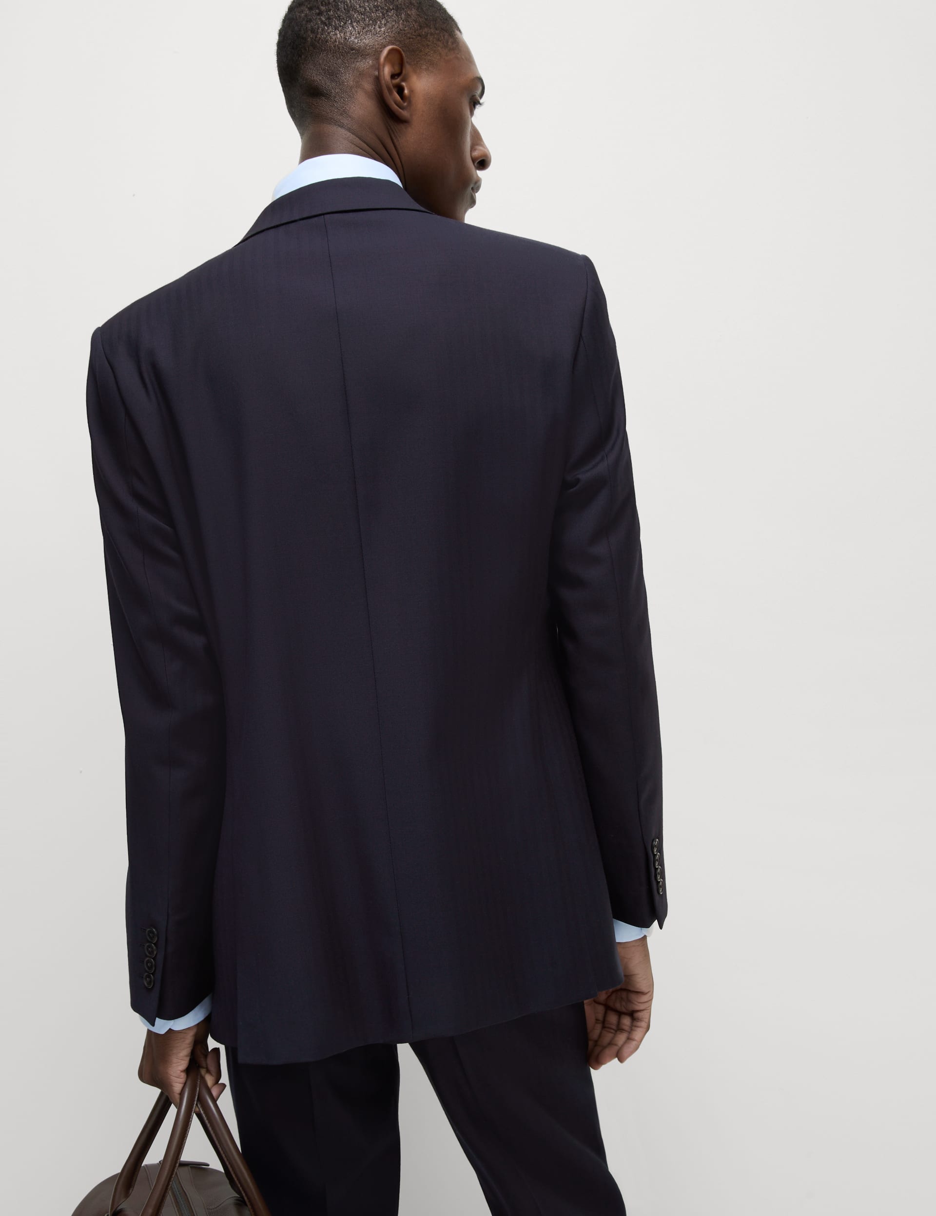 Regular Fit Herringbone Pure Wool Suit | M&S