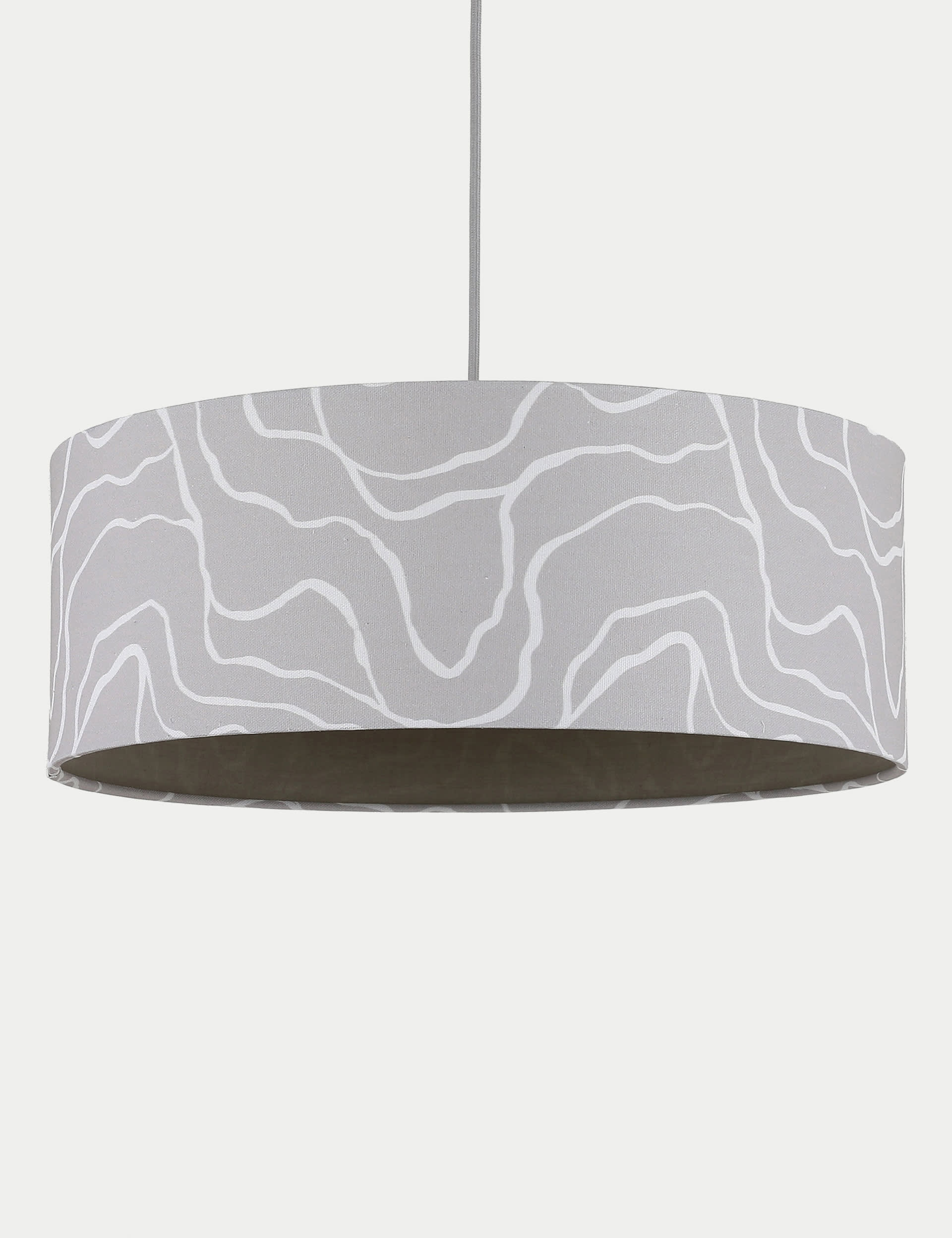 Mineral Wave Drum Lamp Shade | M&S Collection | M&S
