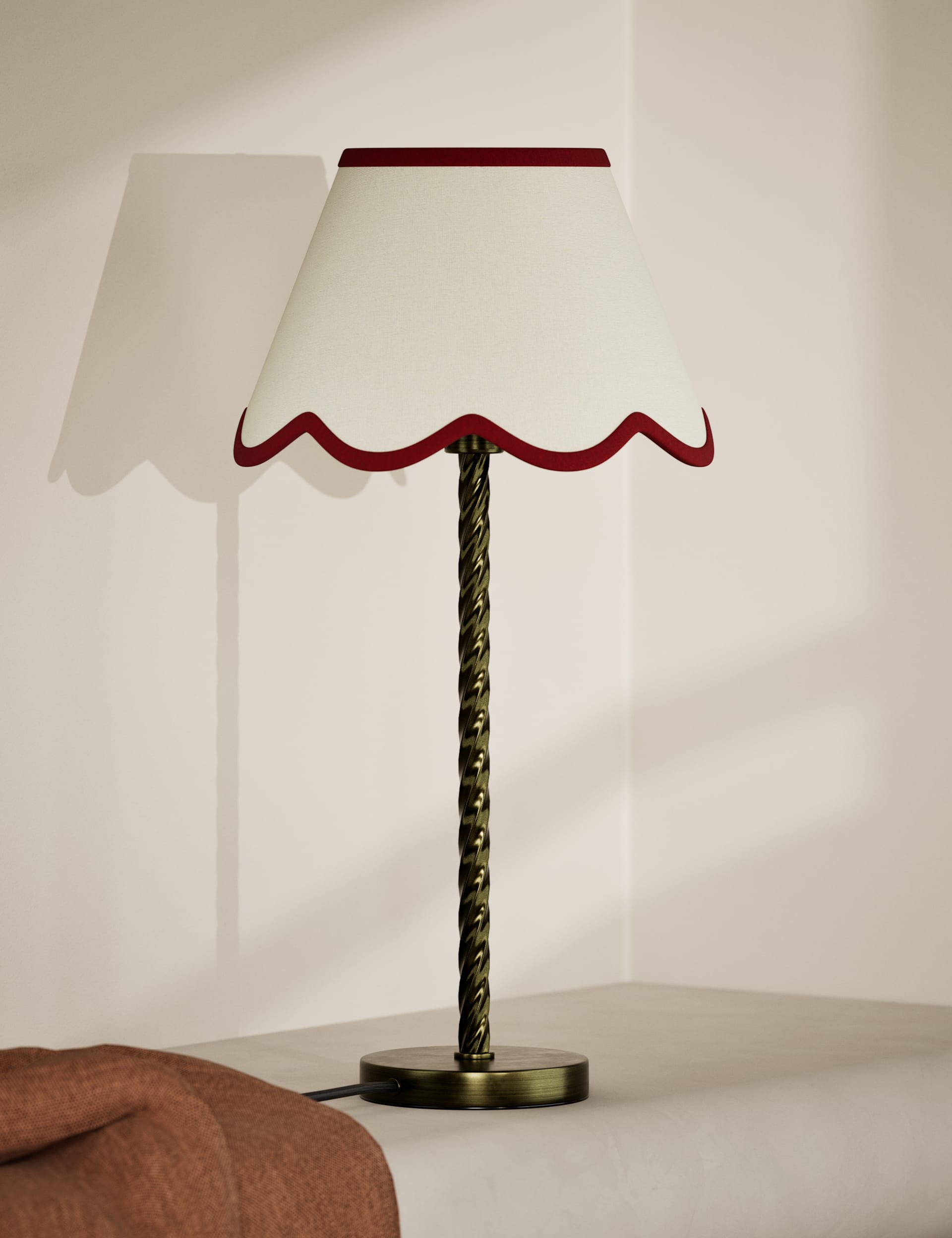 Scallop Trim Lamp Shade | M&S Collection | M&S