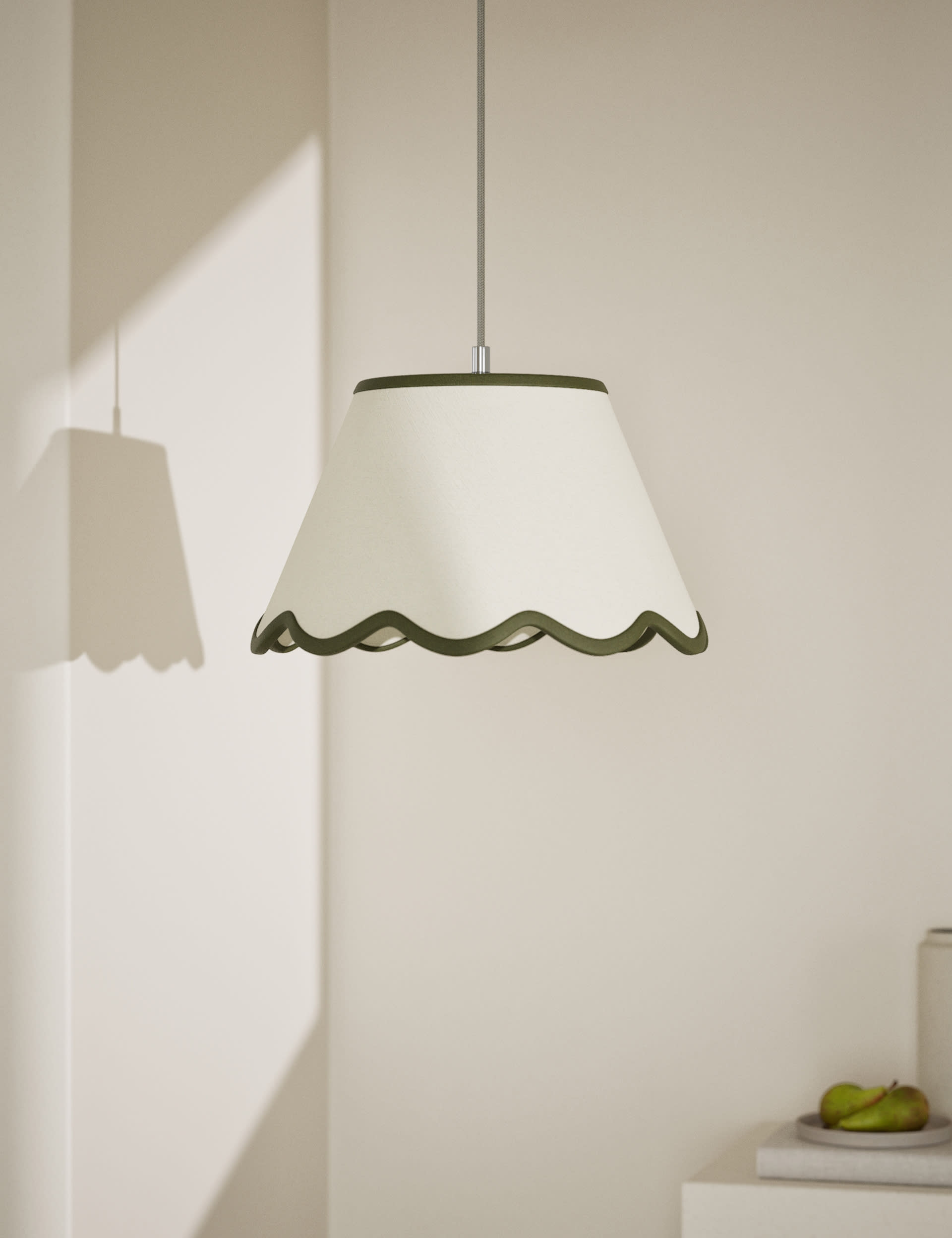 Large Scallop Trim Lamp Shade | M&S Collection | M&S