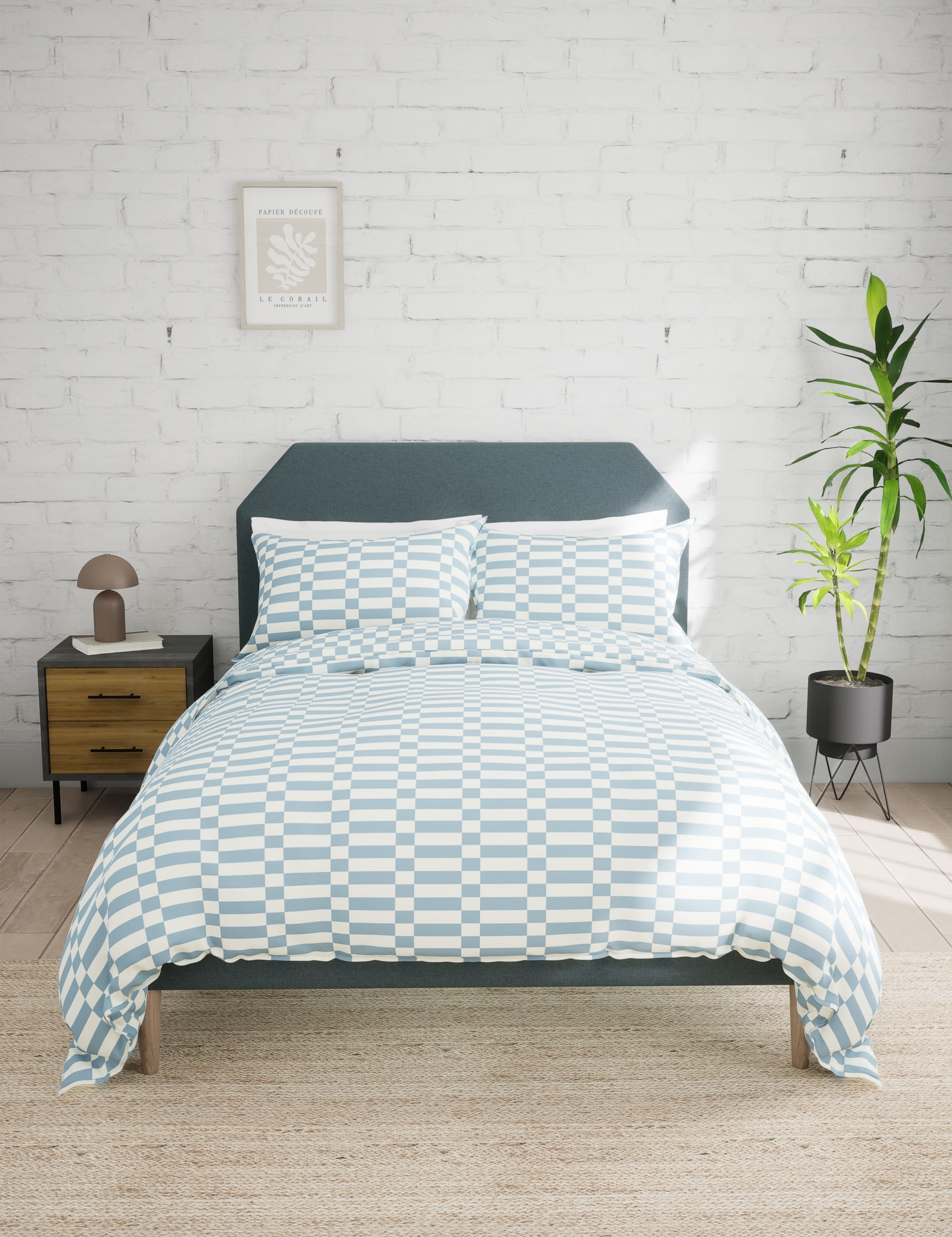 Cotton Rich Geometric Bedding Set | M&S Collection | M&S