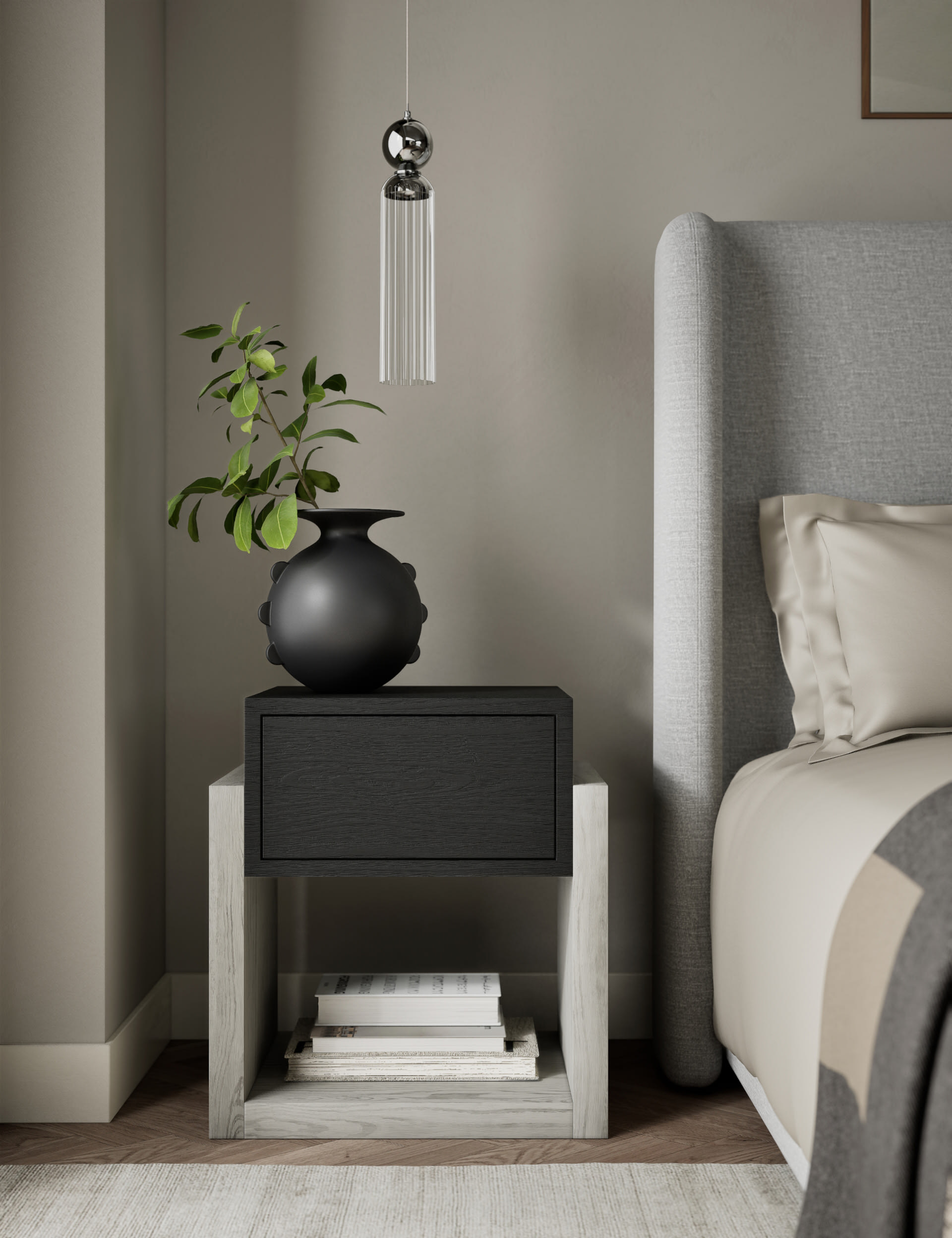 Cube Drawer Bedside Table | M&S X Kelly Hoppen | M&S