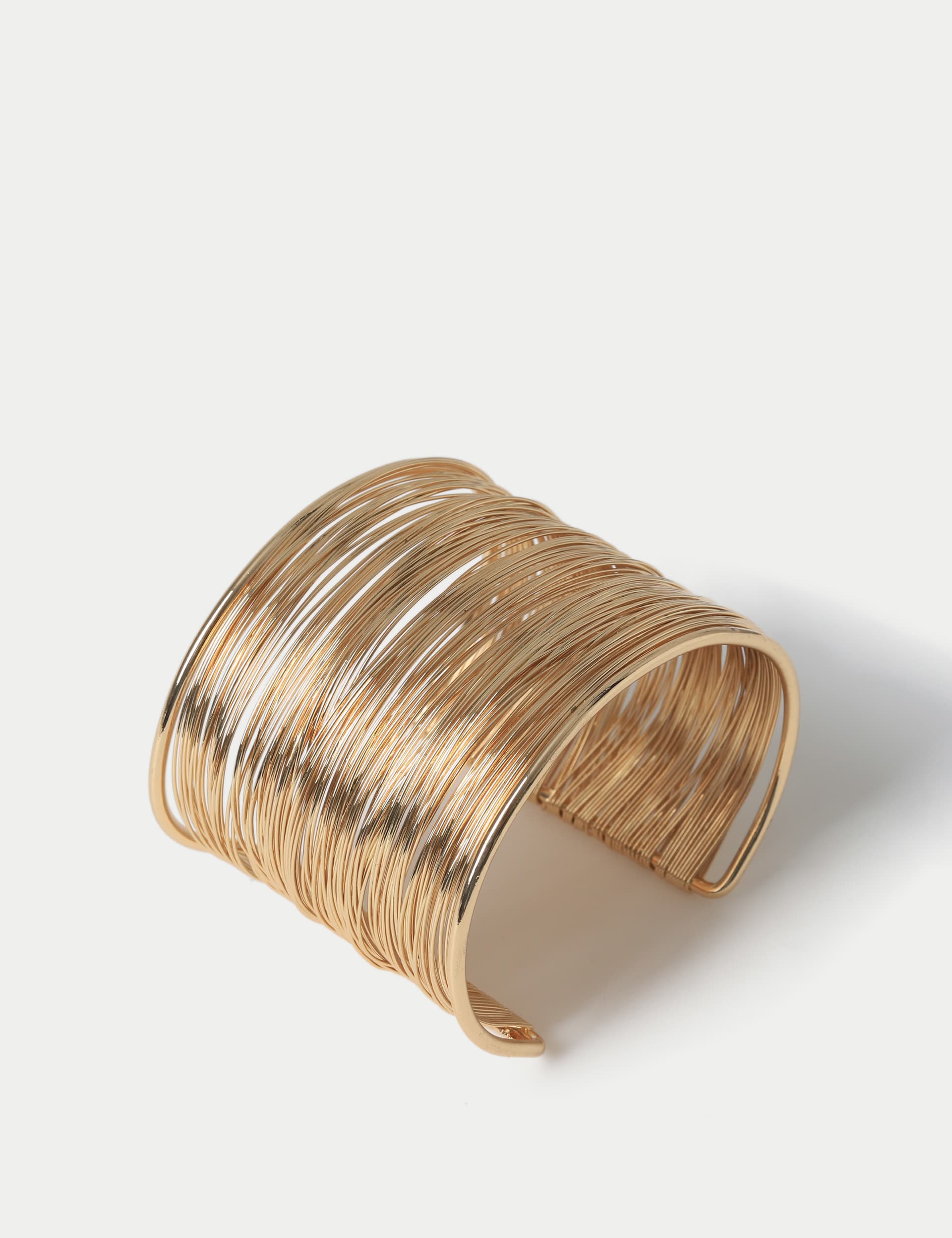 Gold Tone Wire Cuff | M&S Collection | M&S