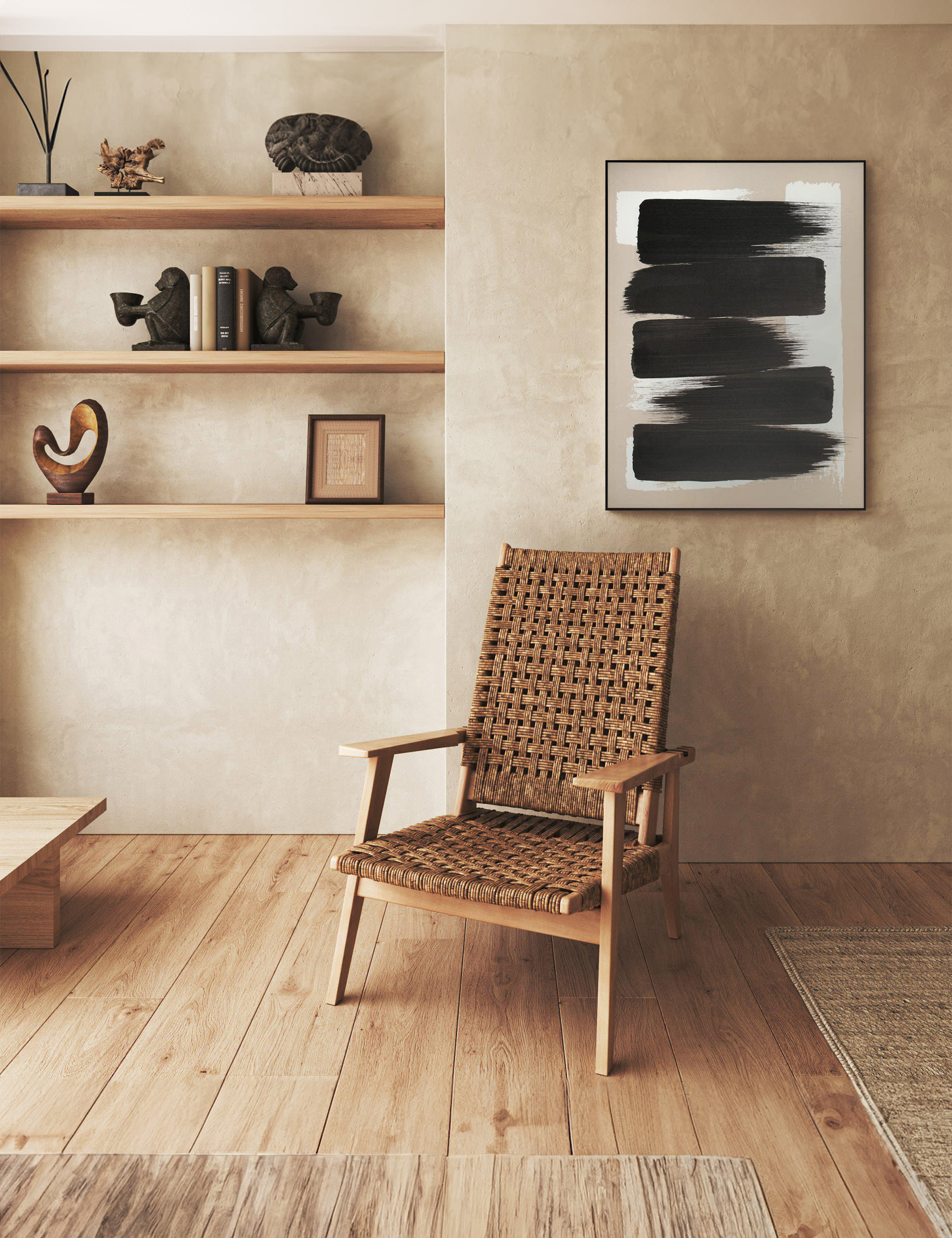 Guard Up Abstract Rectangle Framed Art | Gallery Direct | M&S